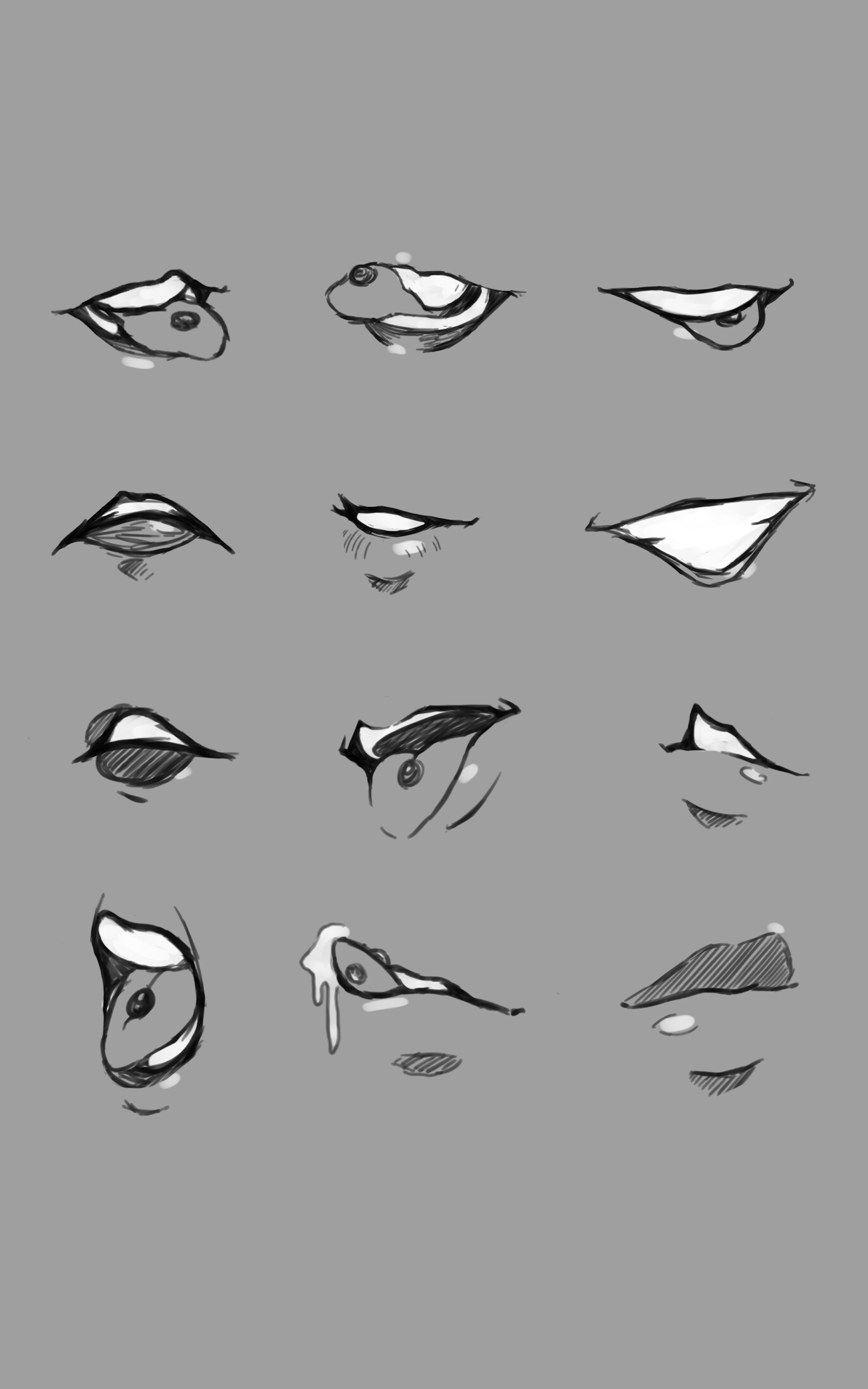 lip drawing reference