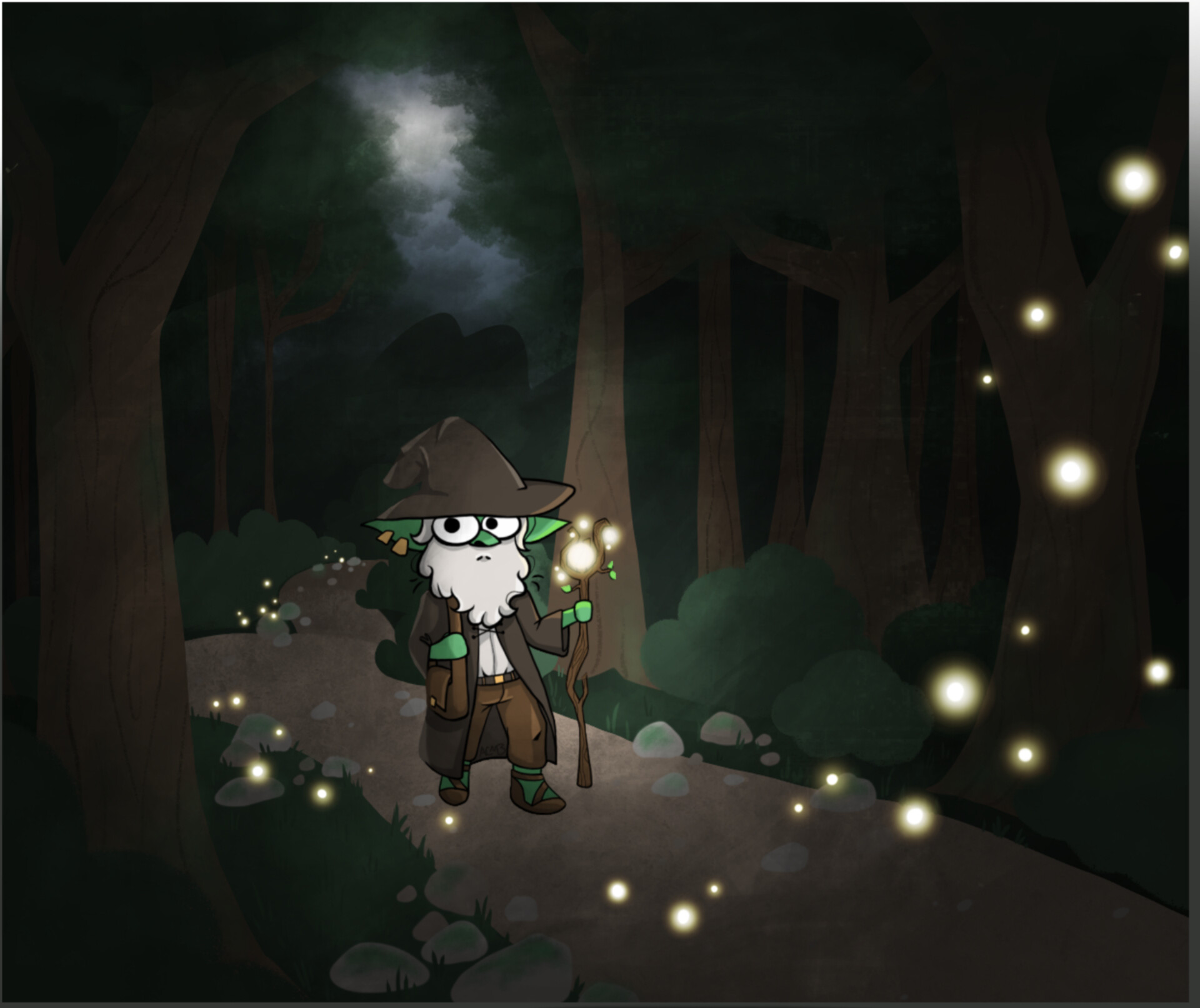 ArtStation - Goblin Wizard Procreate Drawing