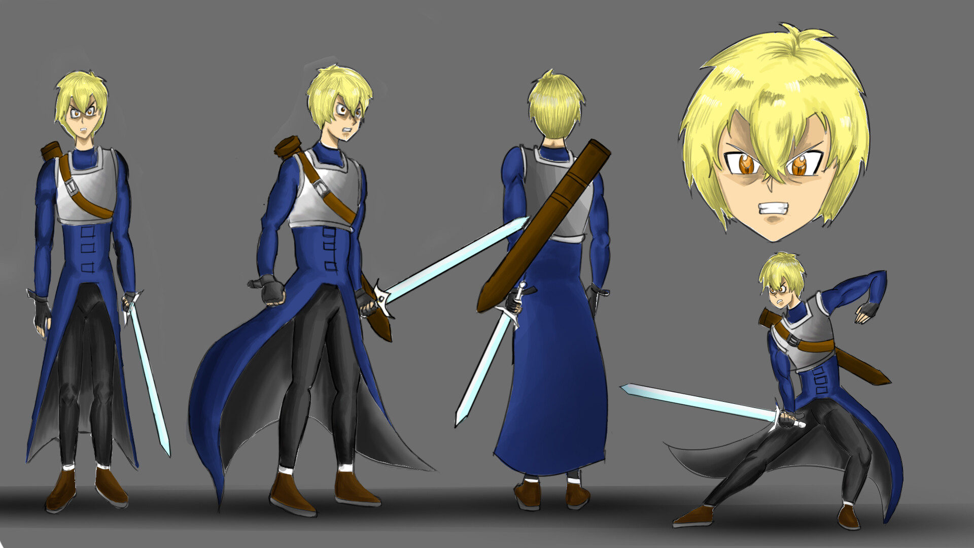 ArtStation - [Crypt of Abyss] Lucas - My Original Character (Sheet)