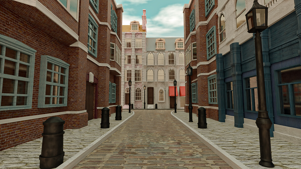 ArtStation - Environment city in Unreal Engine