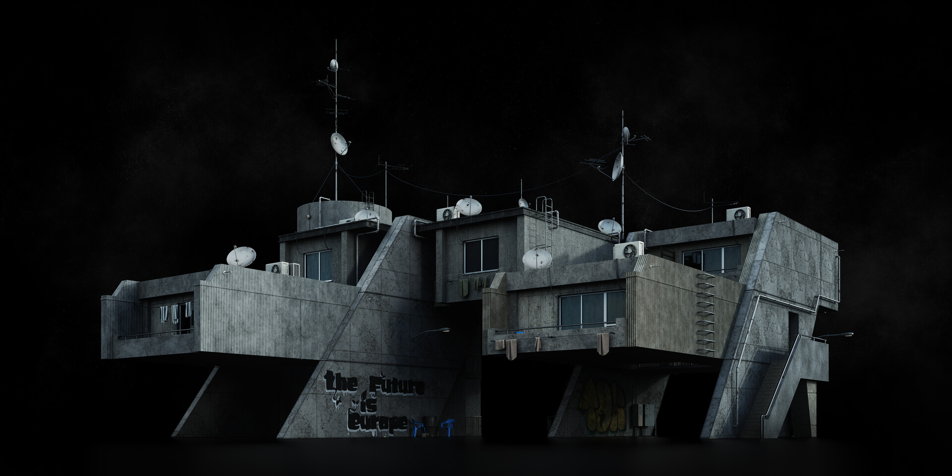 KitBash3D - SOVIET BLOCKS - 3D ASSET KIT