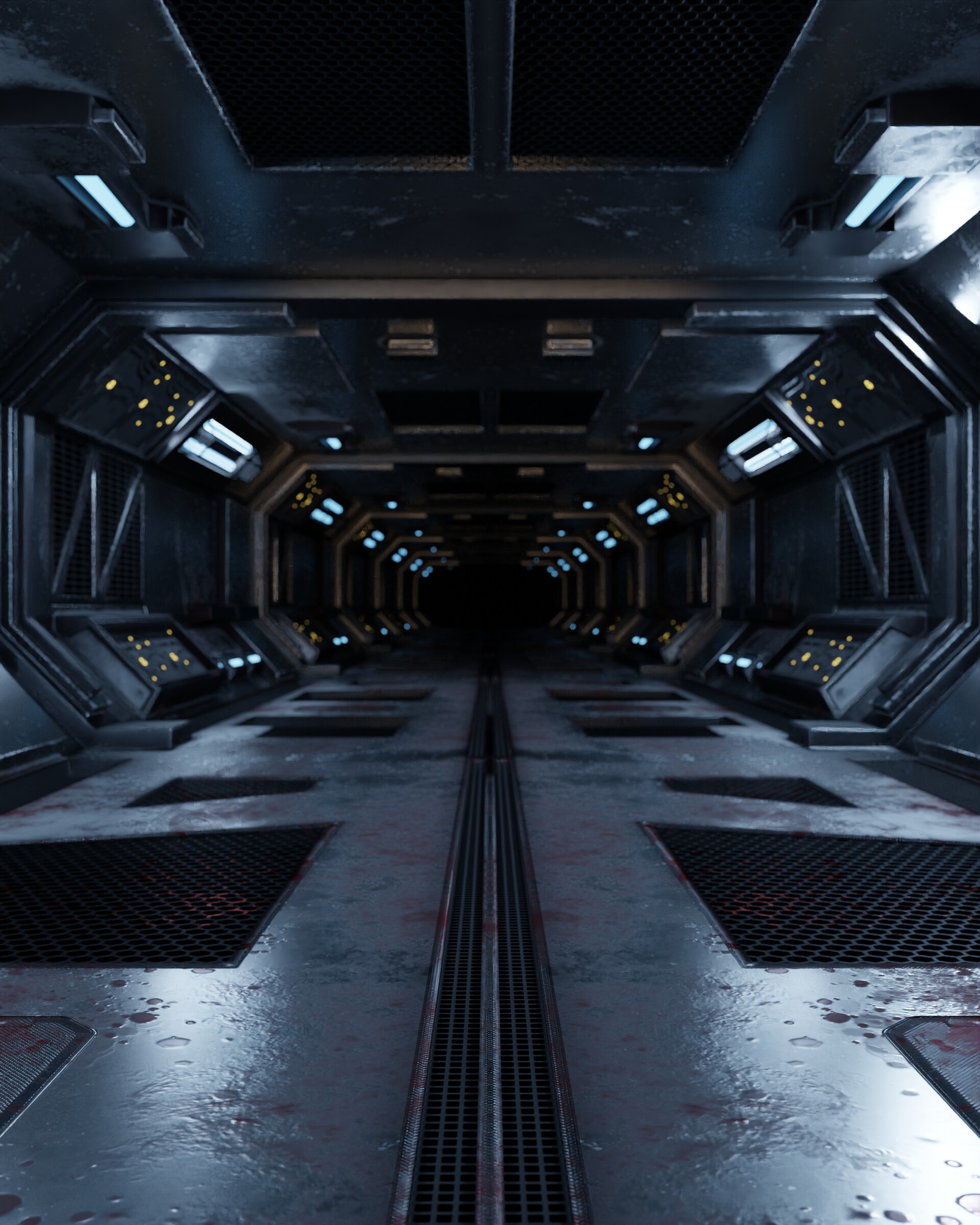 ArtStation - Sci Fi corridor