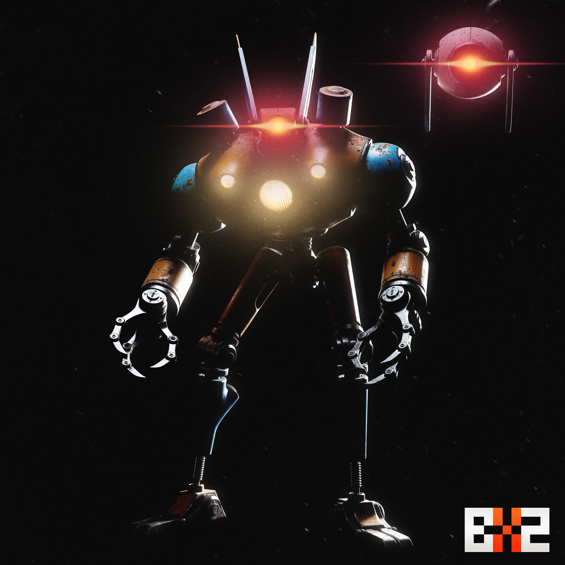Tanaka Musewe - Robot Character Design BX2 and Tod.0