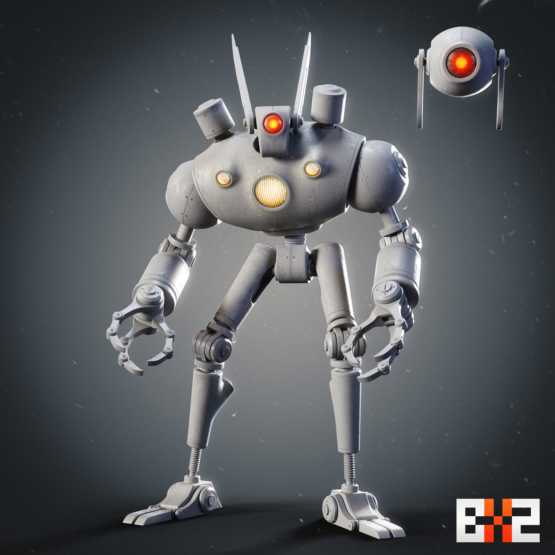 Tanaka Musewe - Robot Character Design BX2 and Tod.0
