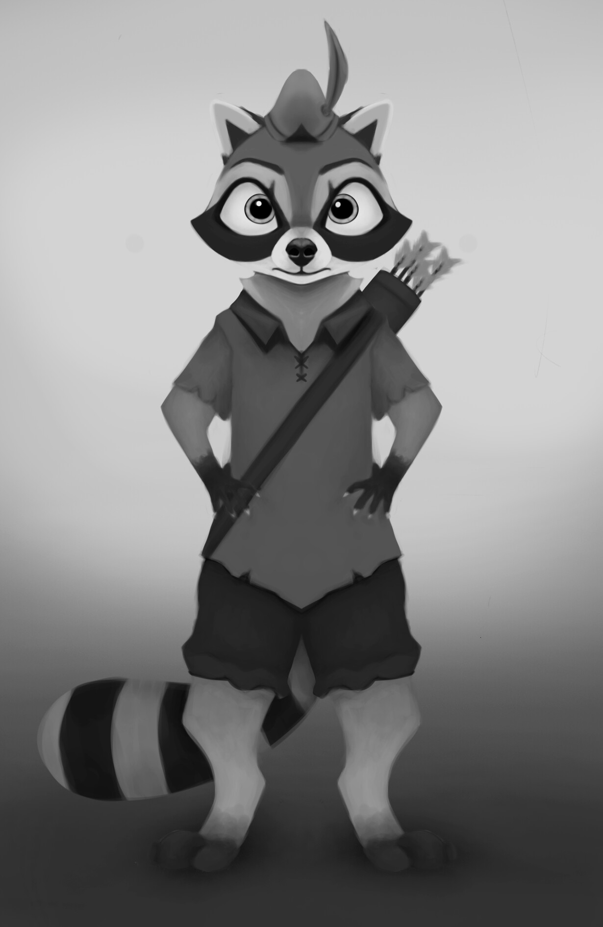 ArtStation - Raccoon Robin Hood