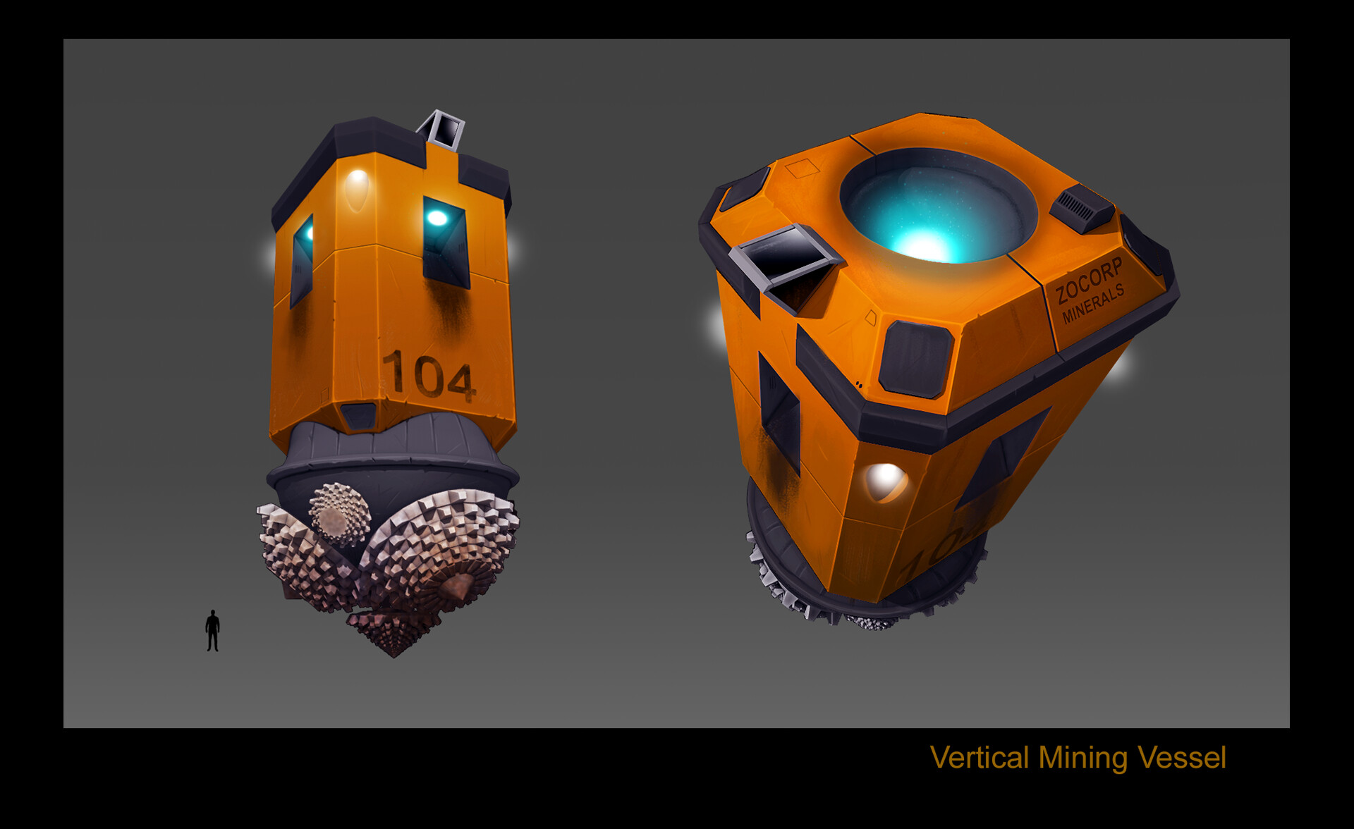 ArtStation - Asteroid mining vessels