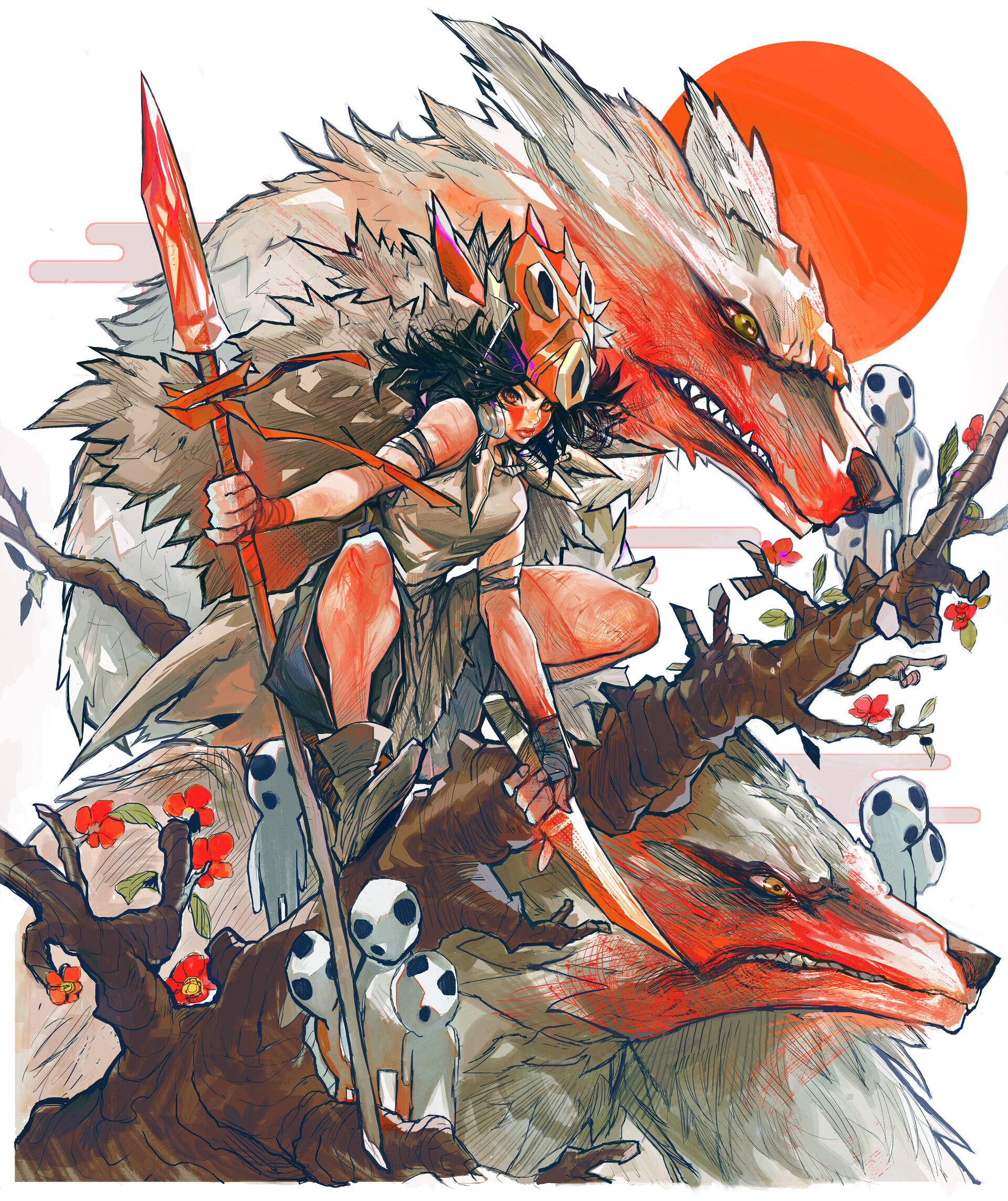 ArtStation - Princess Mononoke