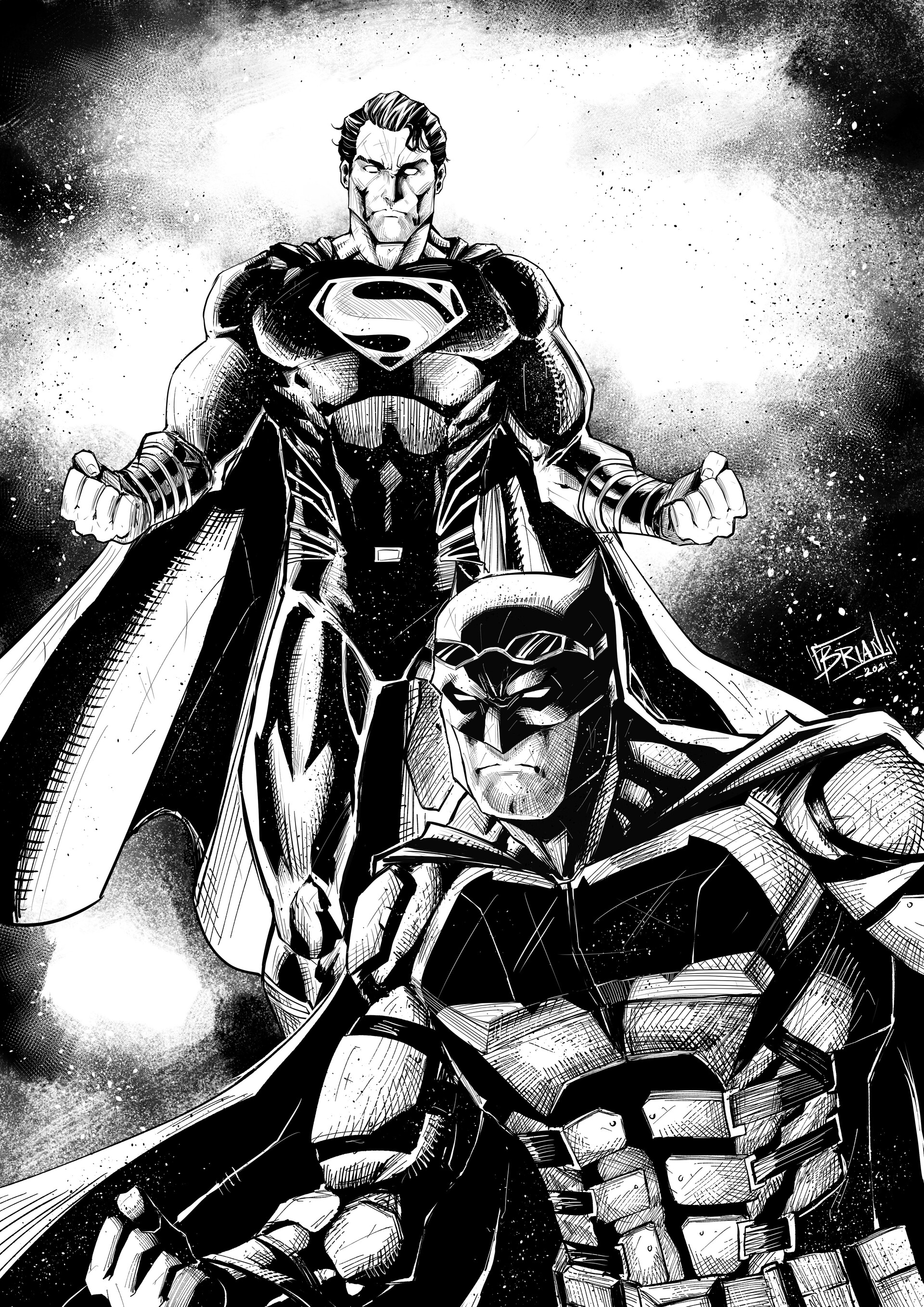 ArtStation - Superman and Batman from Zack Snyder's Justice League