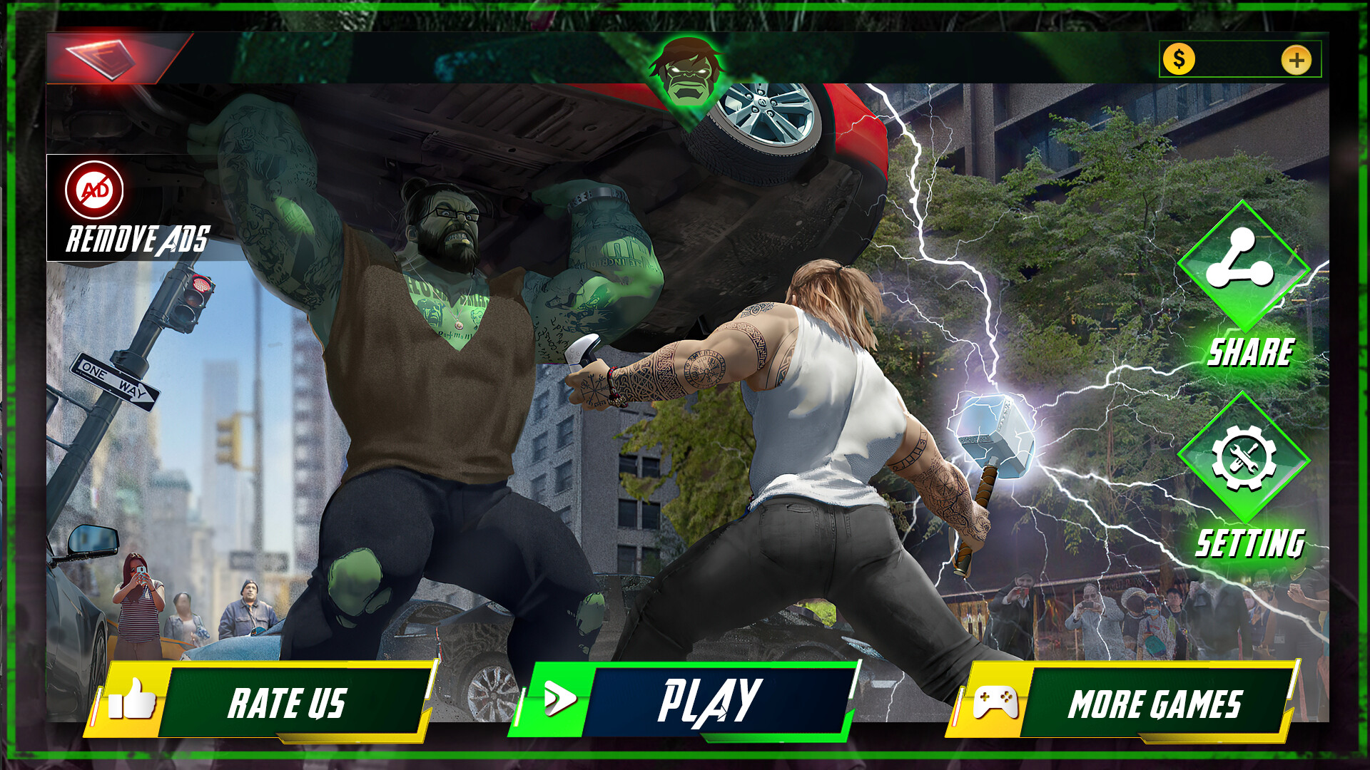 ArtStation - HULK SUPER HERO GAME UI