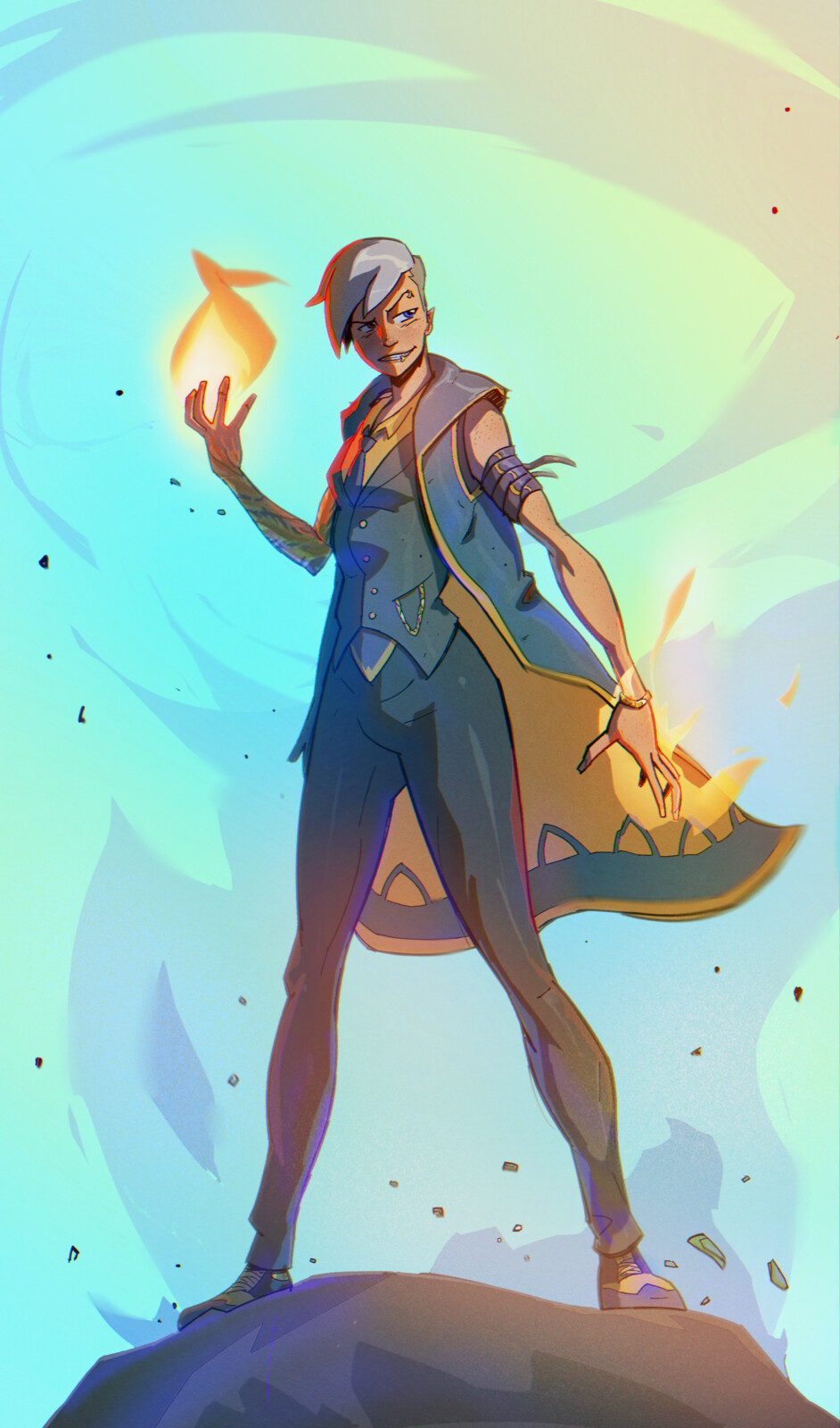 Samad Rizvi - Meet Glacie! A commissioned character design for a client.