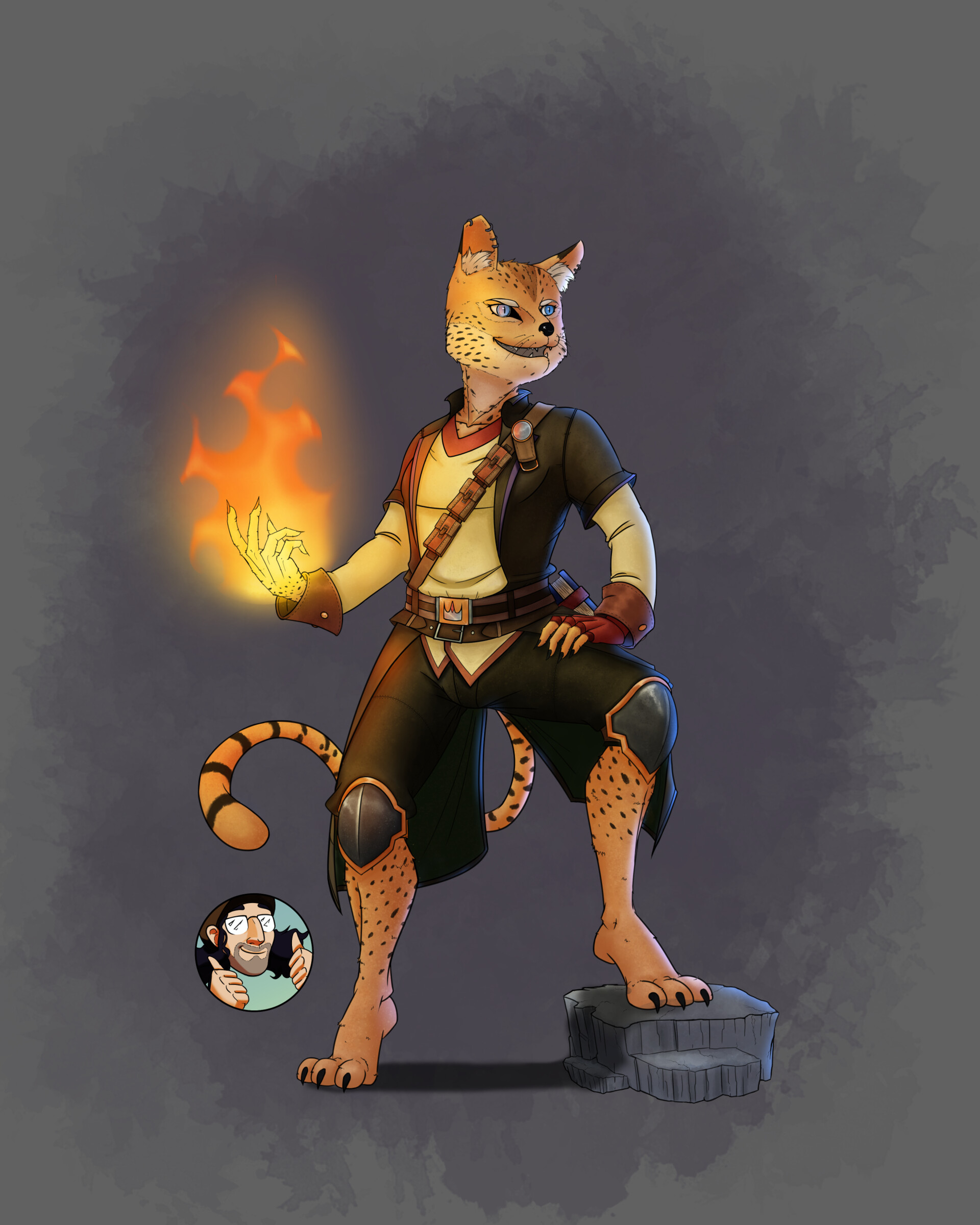 ArtStation - Glimmer - DnD Tabaxi Sorcerer