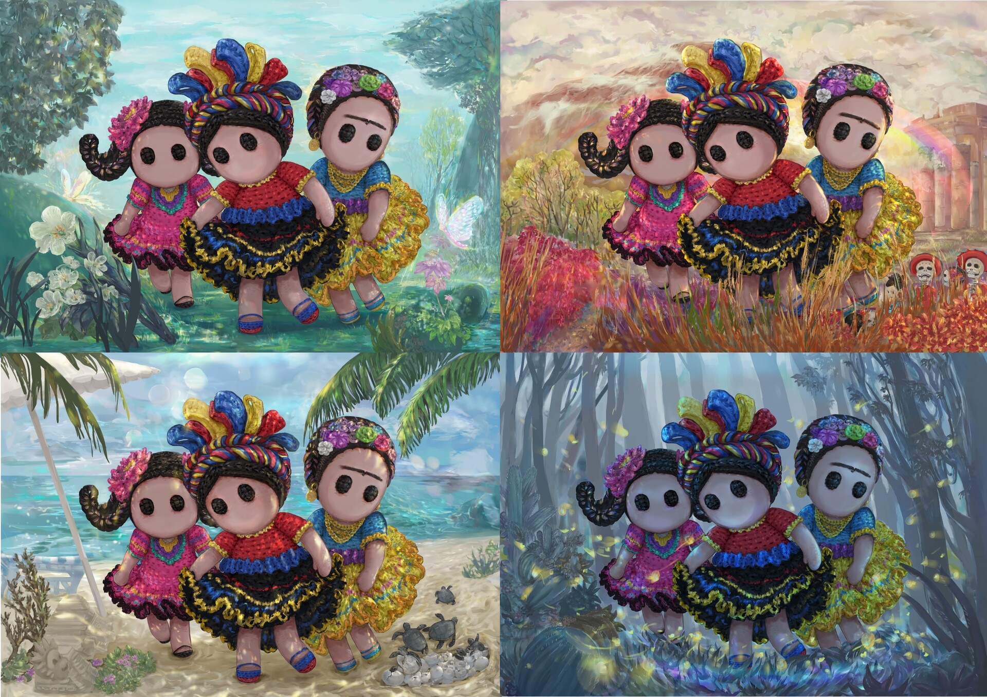 ArtStation - MUKKA DOLLS IN SEASONS