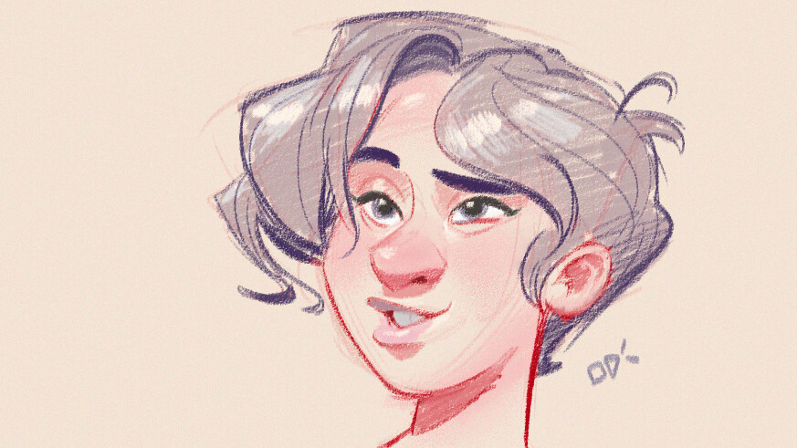 ArtStation - Sketch of a random person