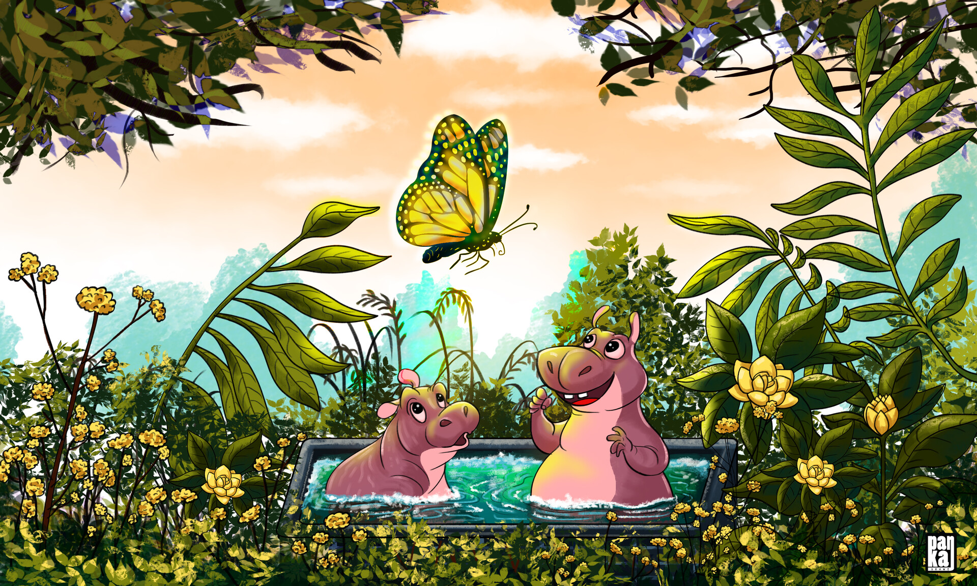 ArtStation - Two HIPPO friends