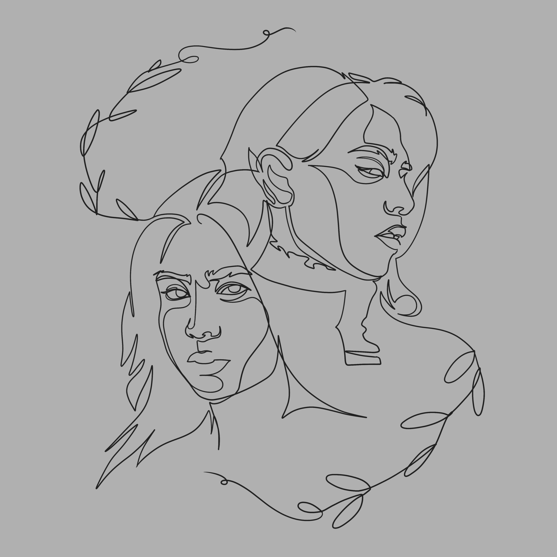 Isaac Corpuz - Line Drawing for the Fashion Podcast "Fierce Unfiltered"