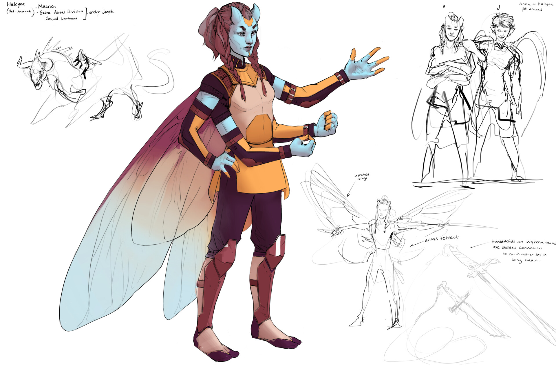 ArtStation - Wyvern Rider Concept