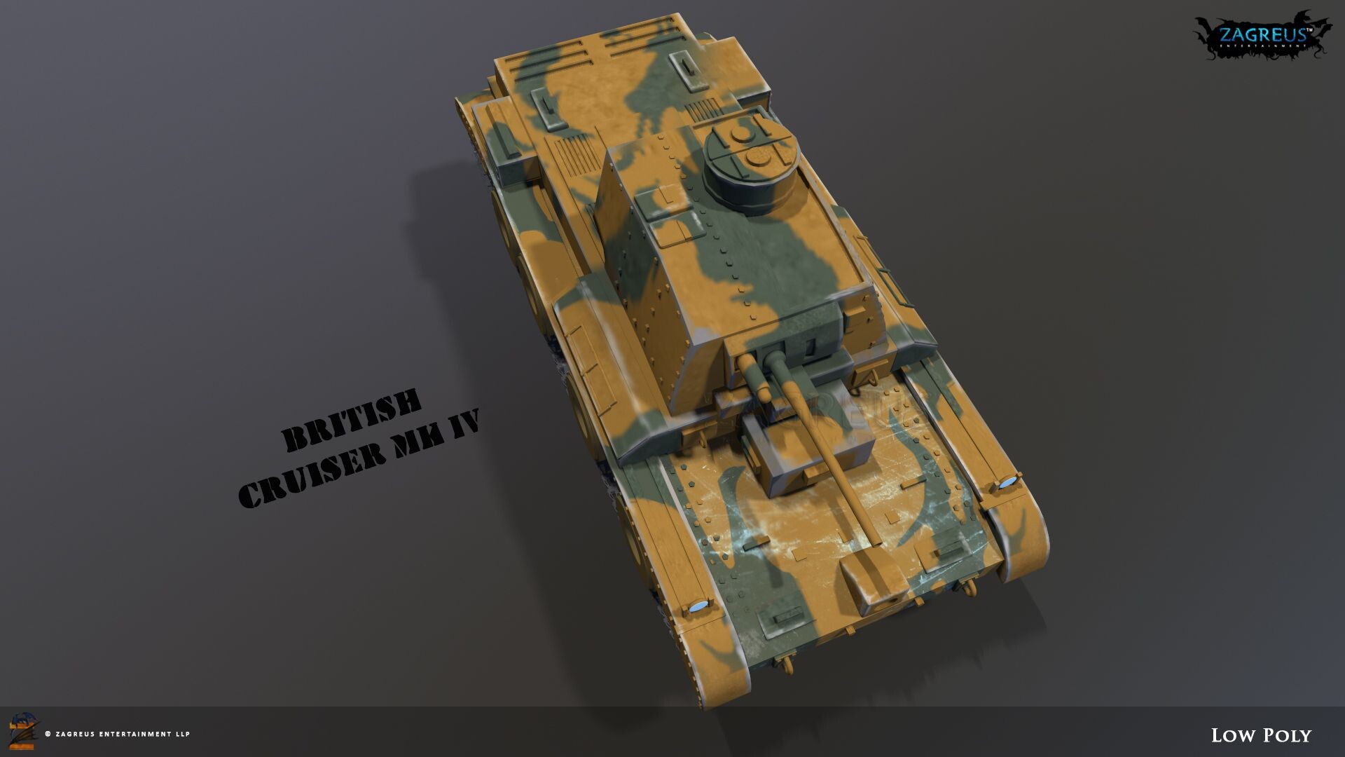 ArtStation - British - Cruiser Mk IV / Low Poly