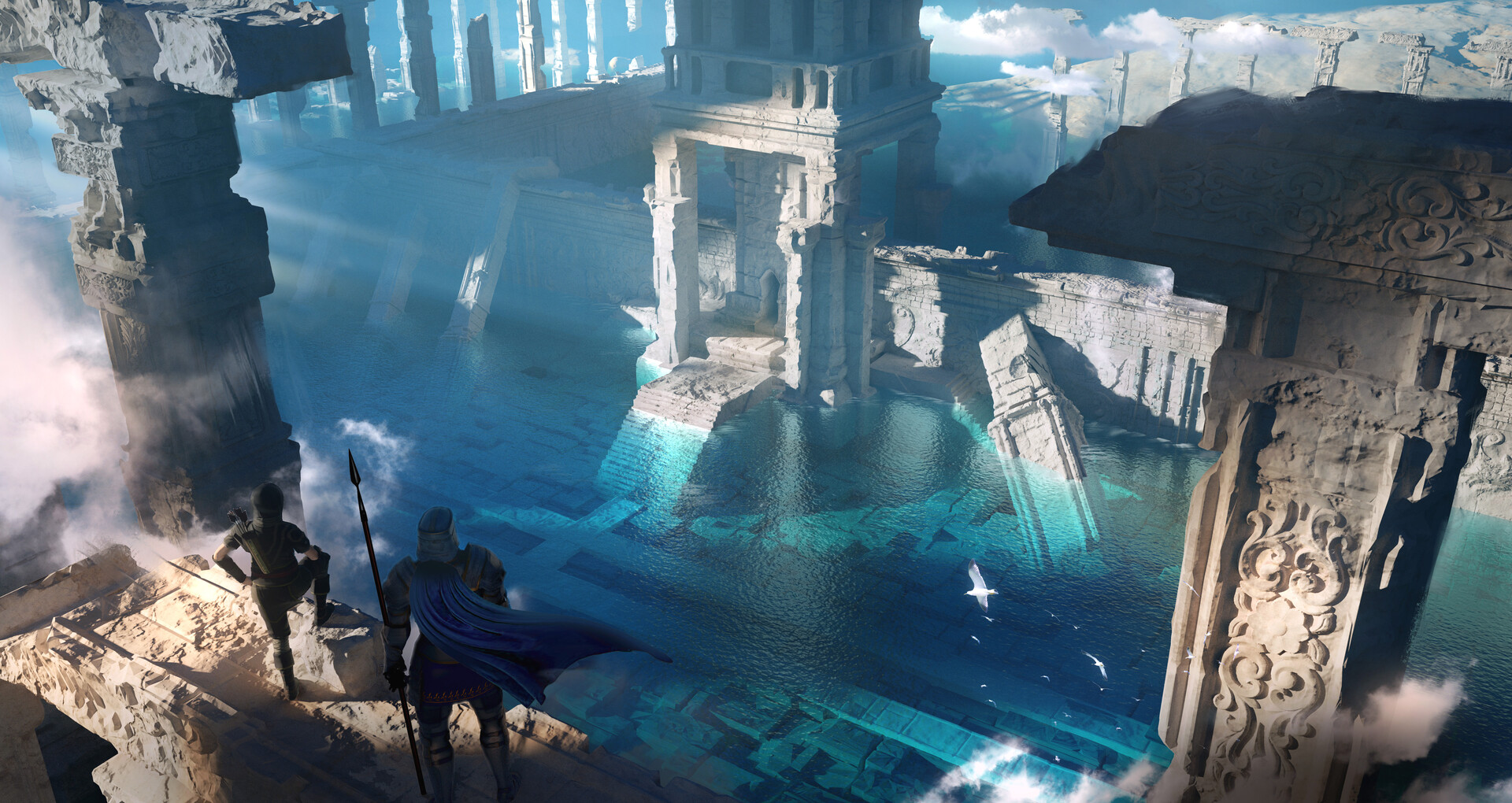 ArtStation - Temple Overlook