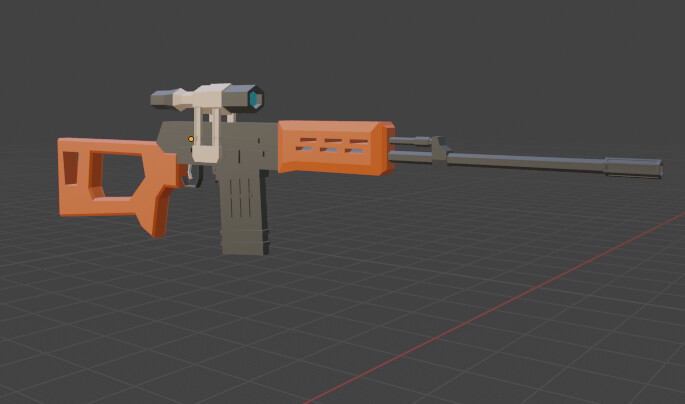 ArtStation - Weapon Low poly