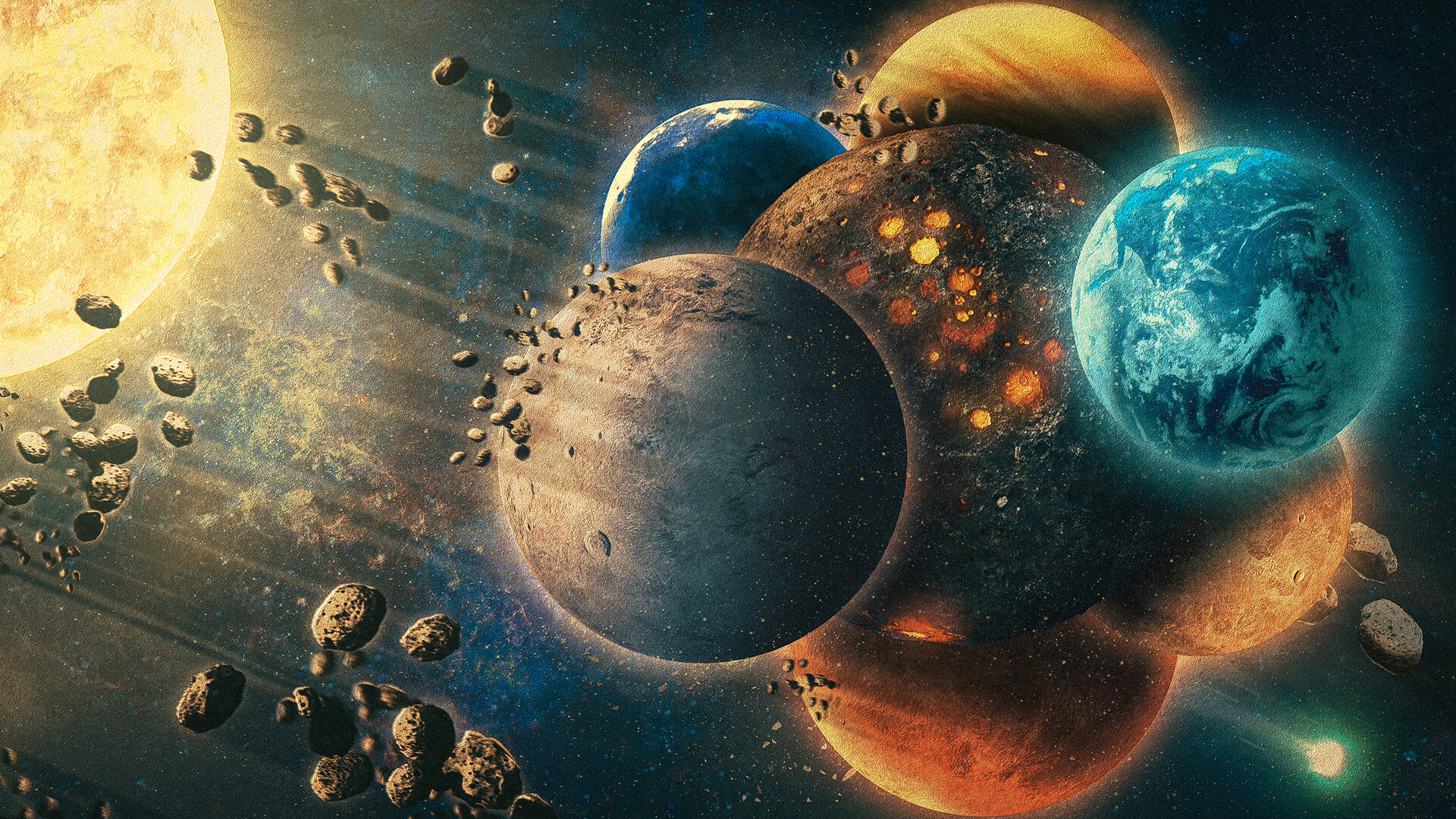 ArtStation - Dying Star in a Solar System