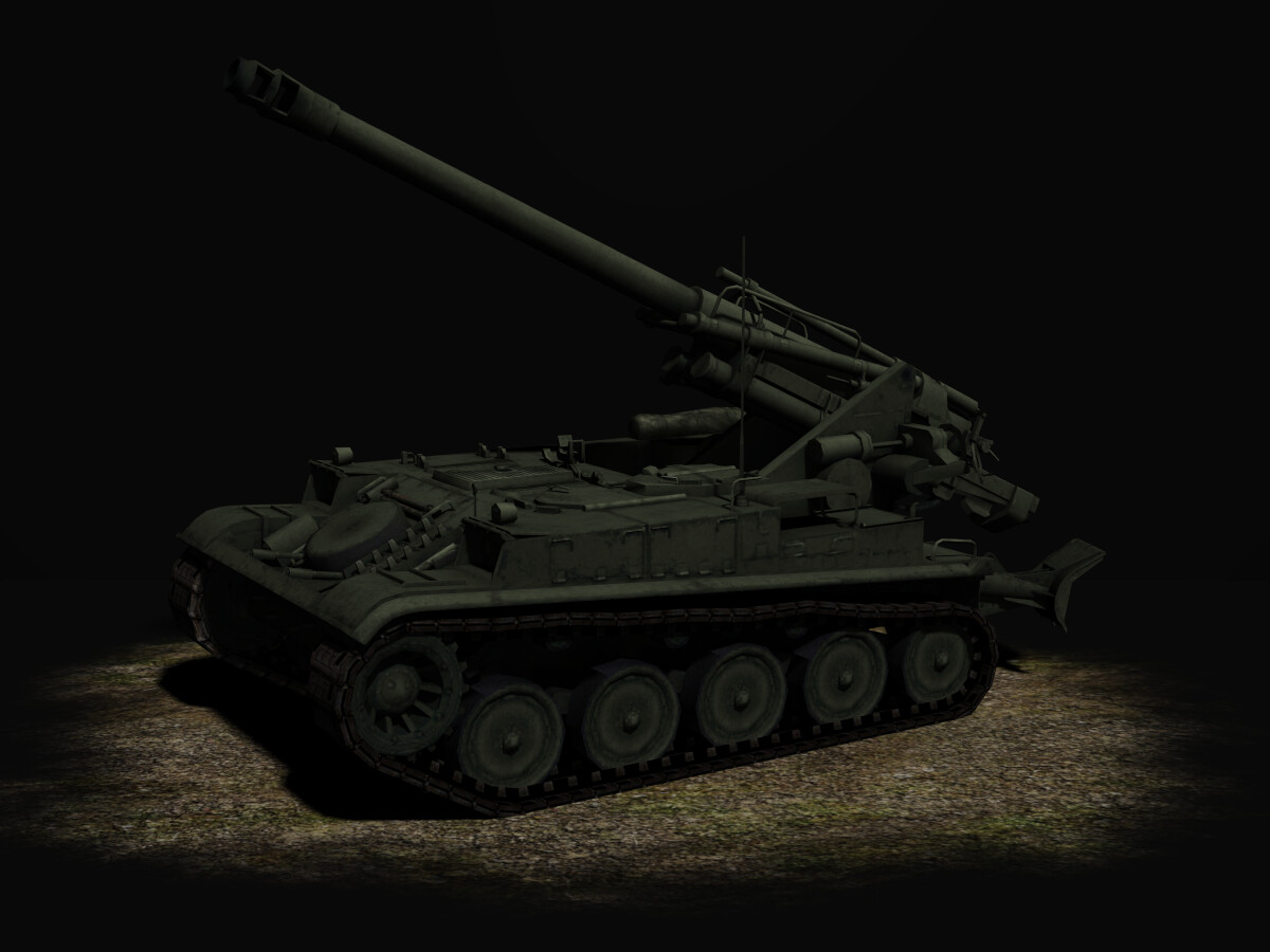 ArtStation - AMX13 MkF3 155mm SPH