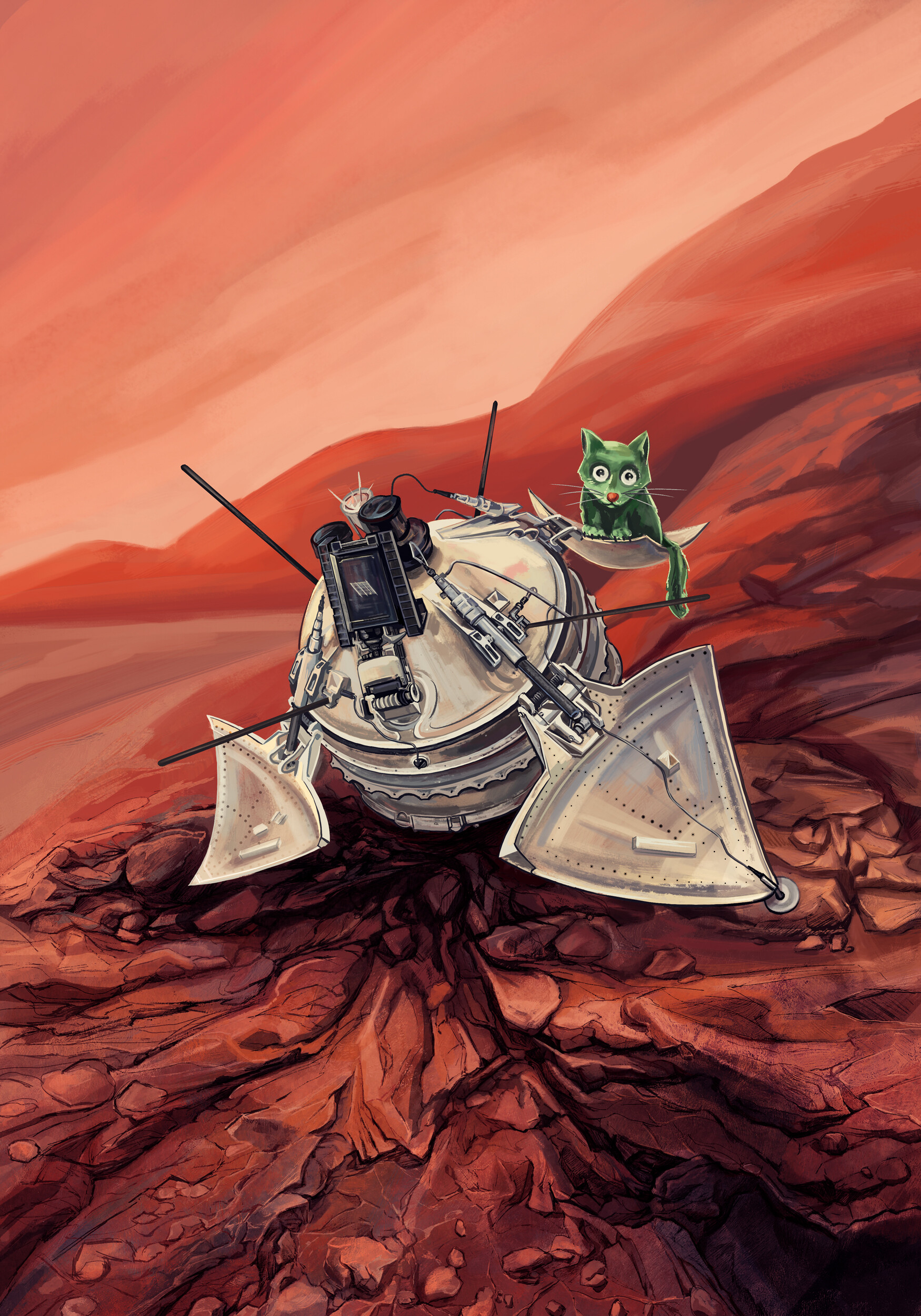 ArtStation - Cat on Mars