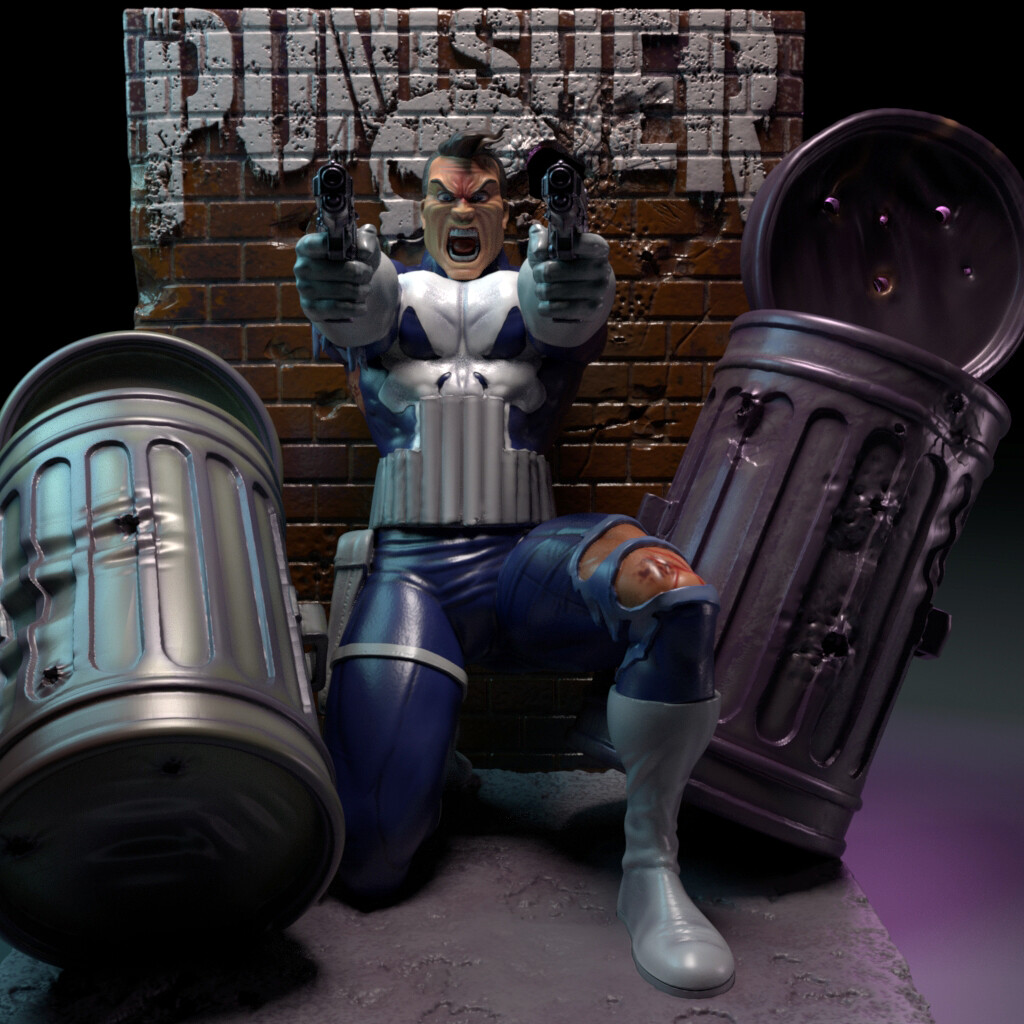 ArtStation - The Punisher -FanArt -For 3D Printing