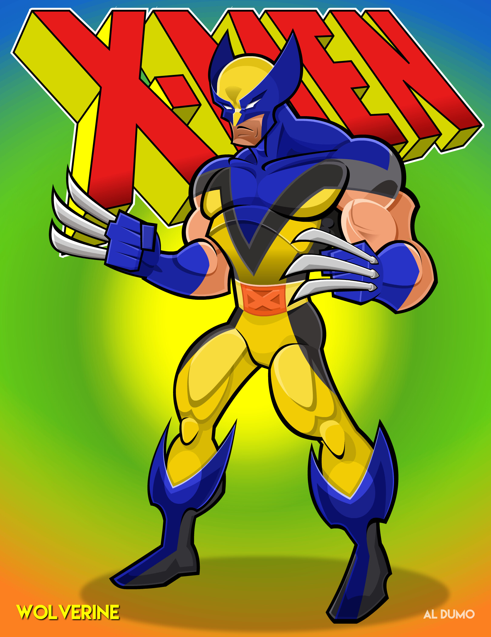 ArtStation - Wolverine with bg