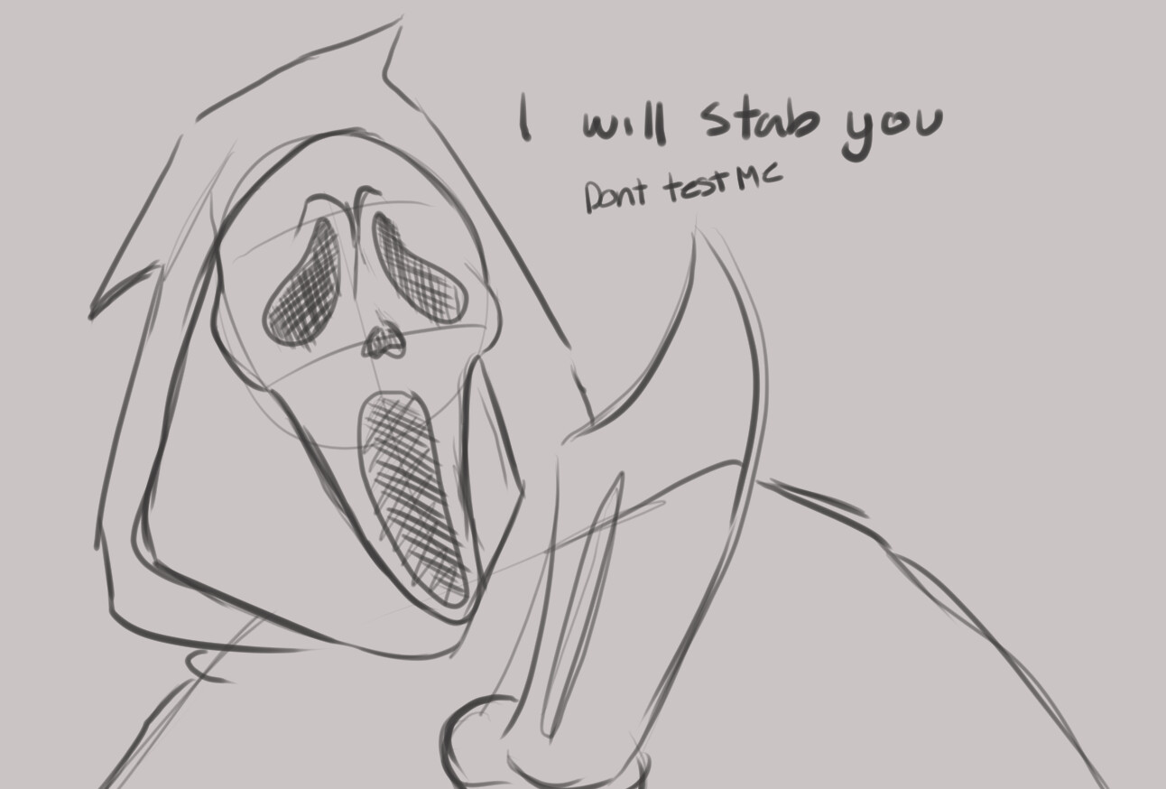 Scream Ghostface Drawing