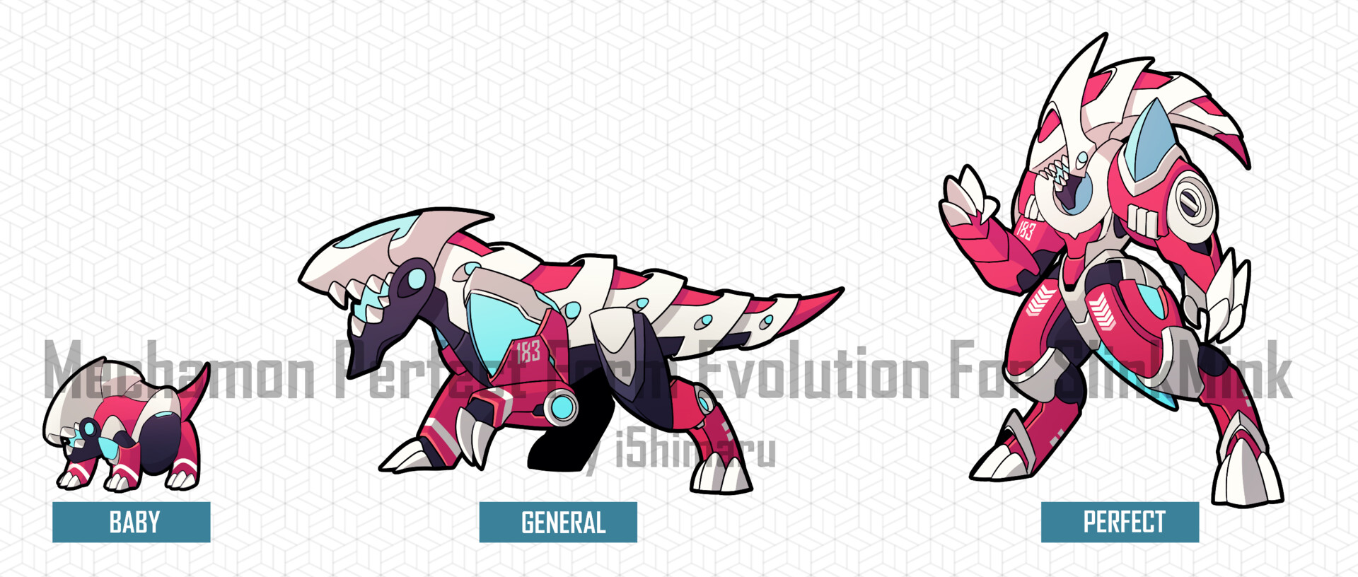 ArtStation - Mechamon Perfect form Evo. For SlinkMink