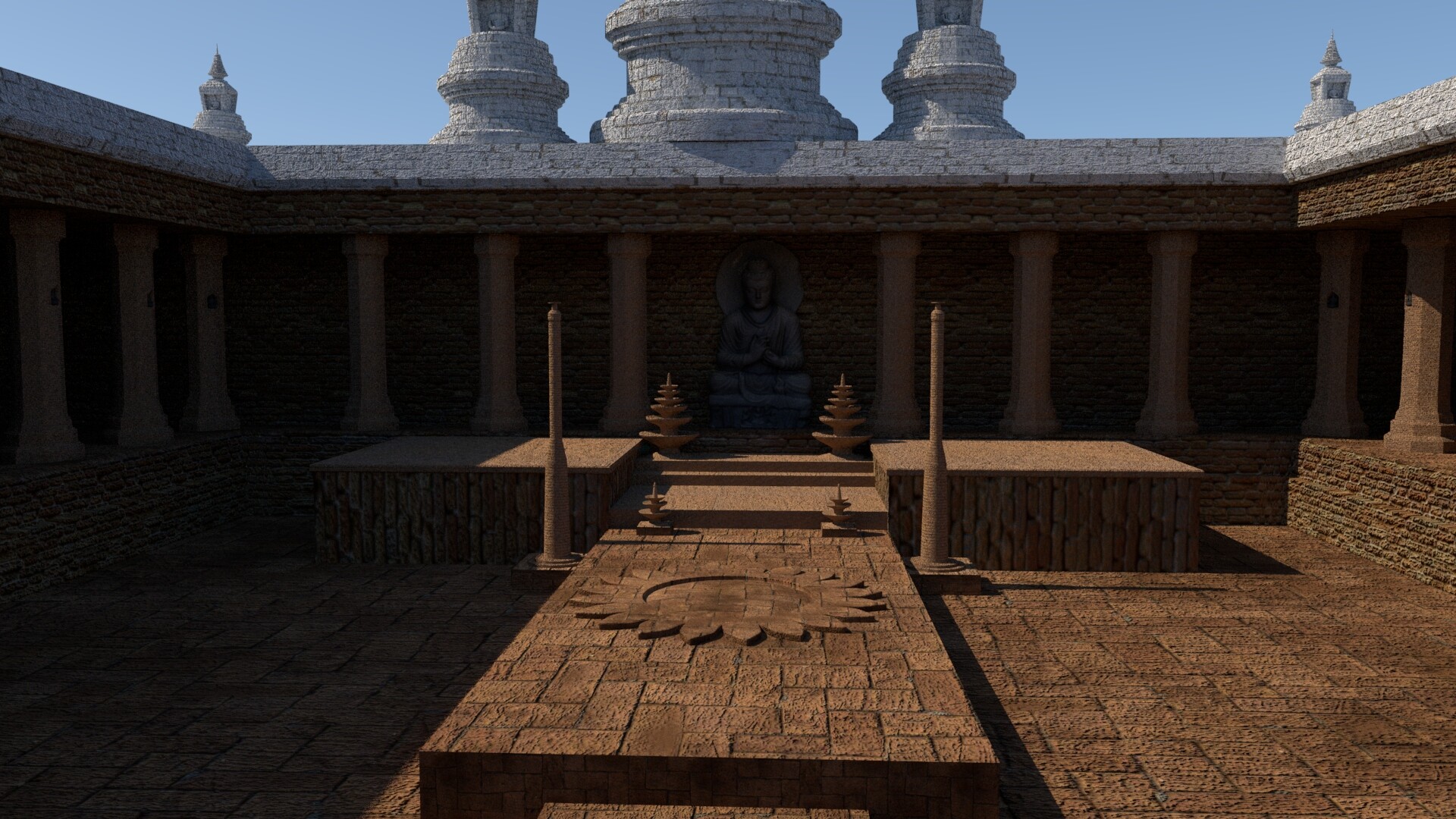 ArtStation - Conjectural Classroom from Nalanda Mahavihara