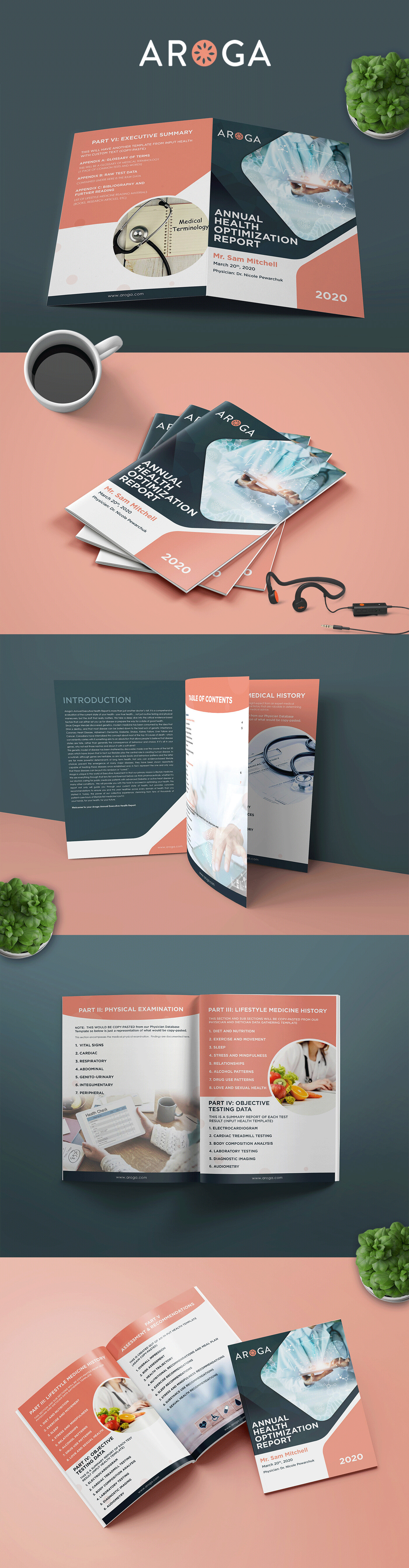 Nisha Mehta Droch - Aroga Brochure Design
