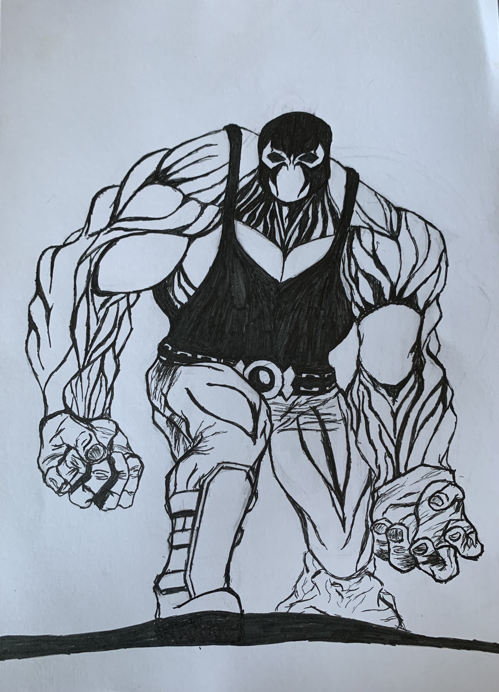 ArtStation - Old Bane and Red Hood Sketches