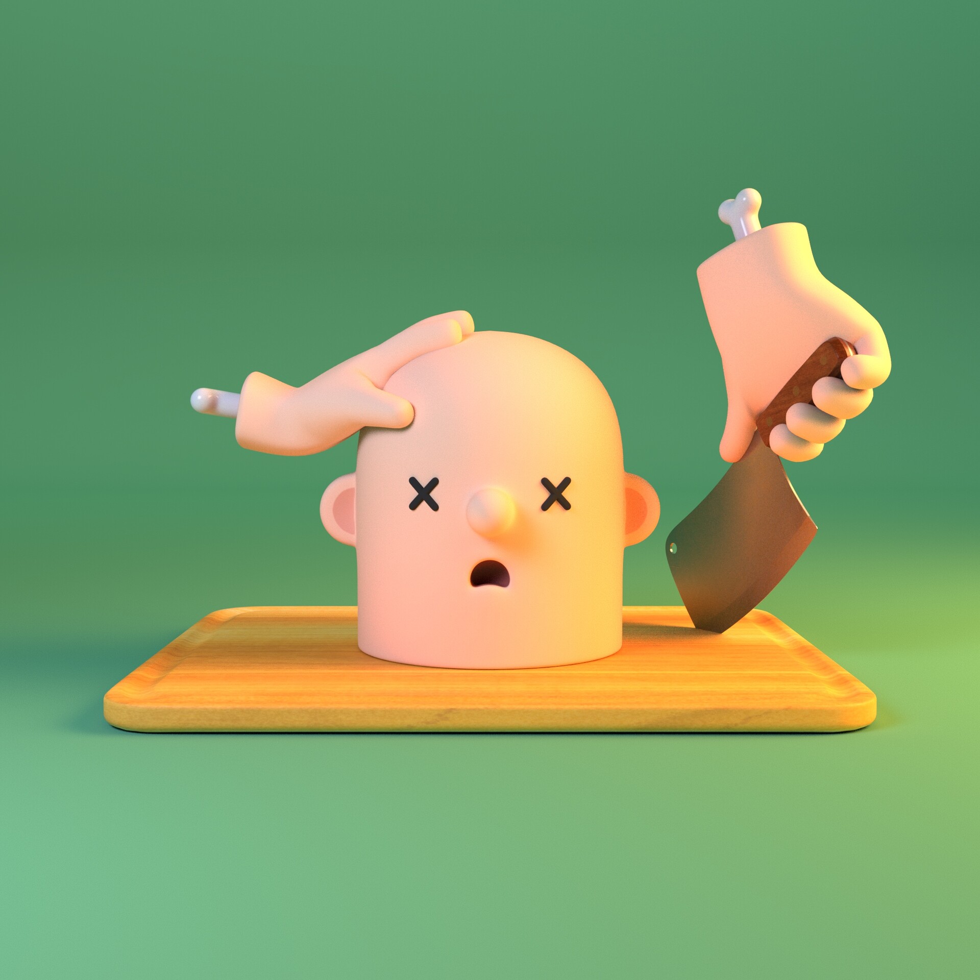 Emile Menard - Cartoon Head