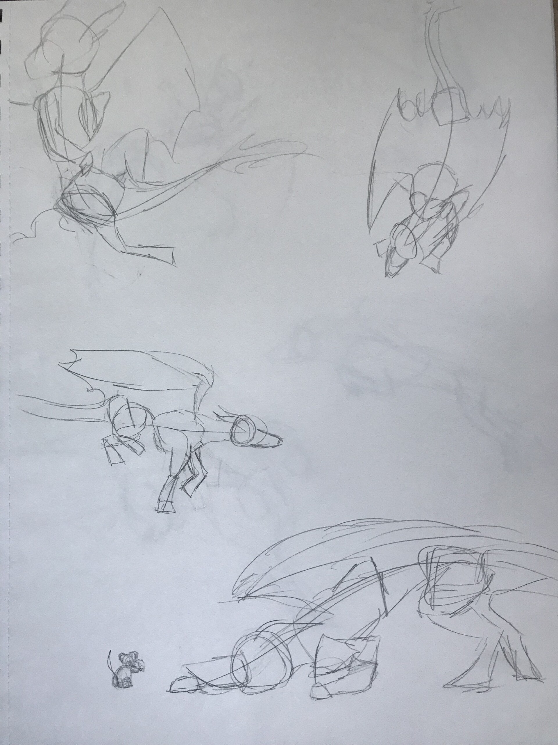 ArtStation - Line of action sketches