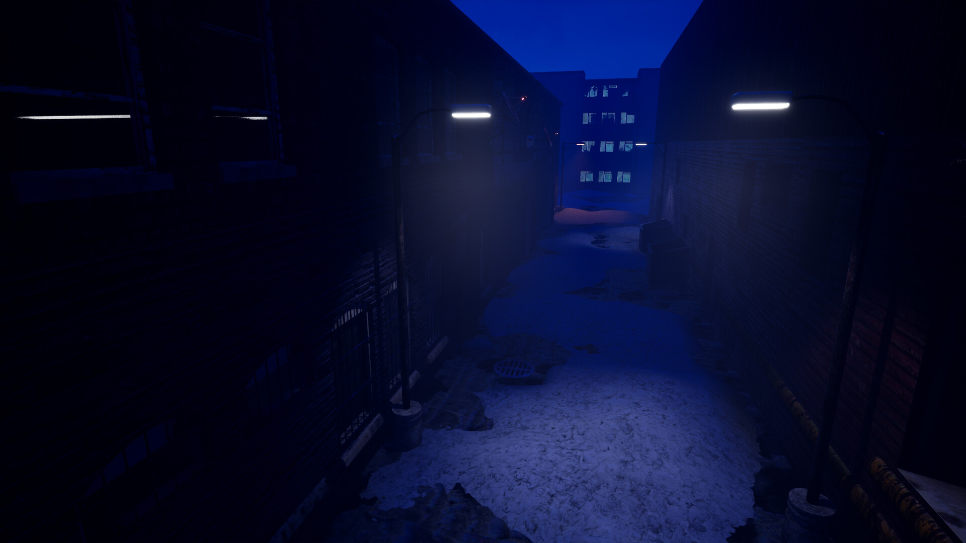 ArtStation - Snowy Alleyway