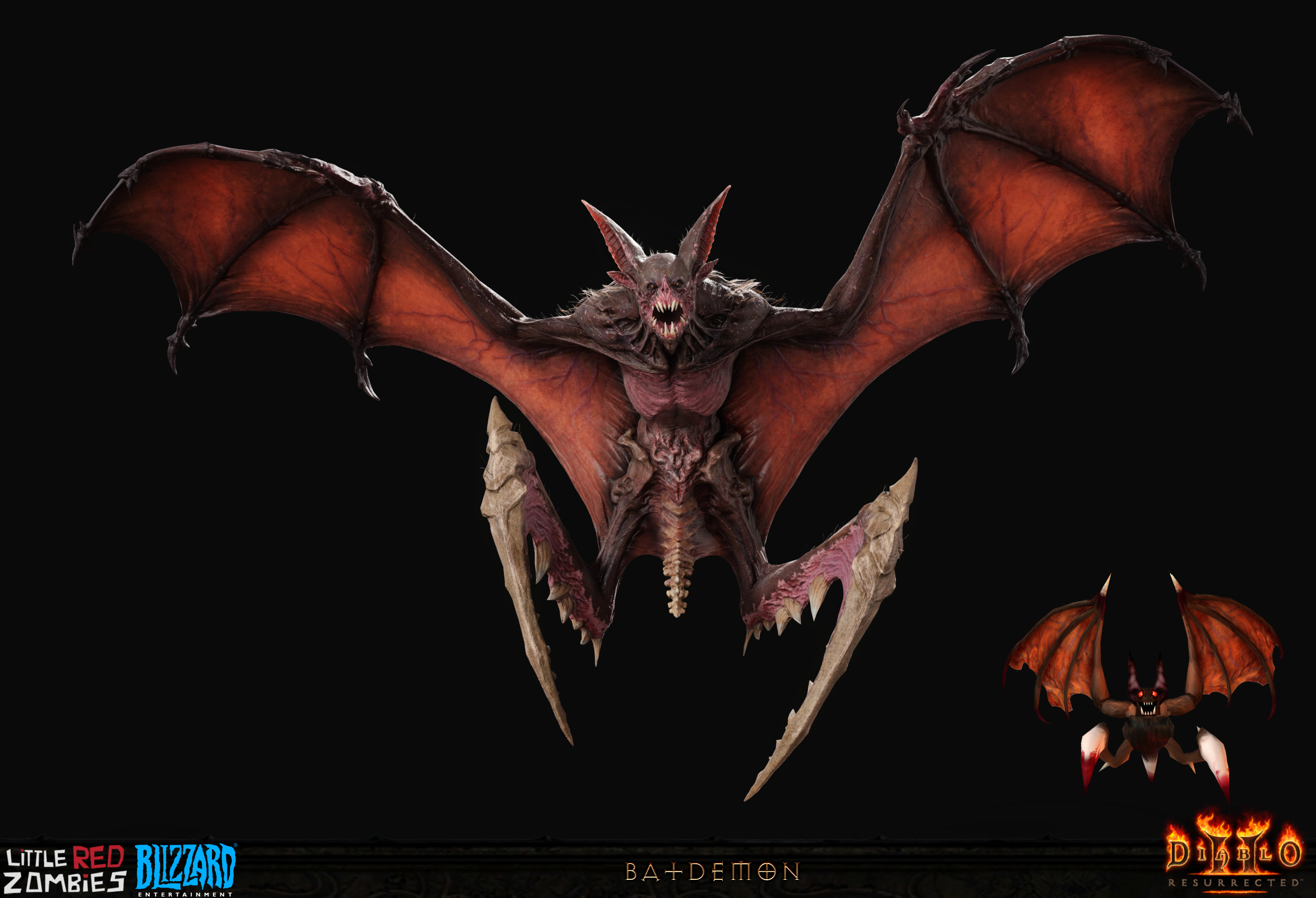 LITTLE RED ZOMBIES - Diablo II: Resurrected - BAT DEMON