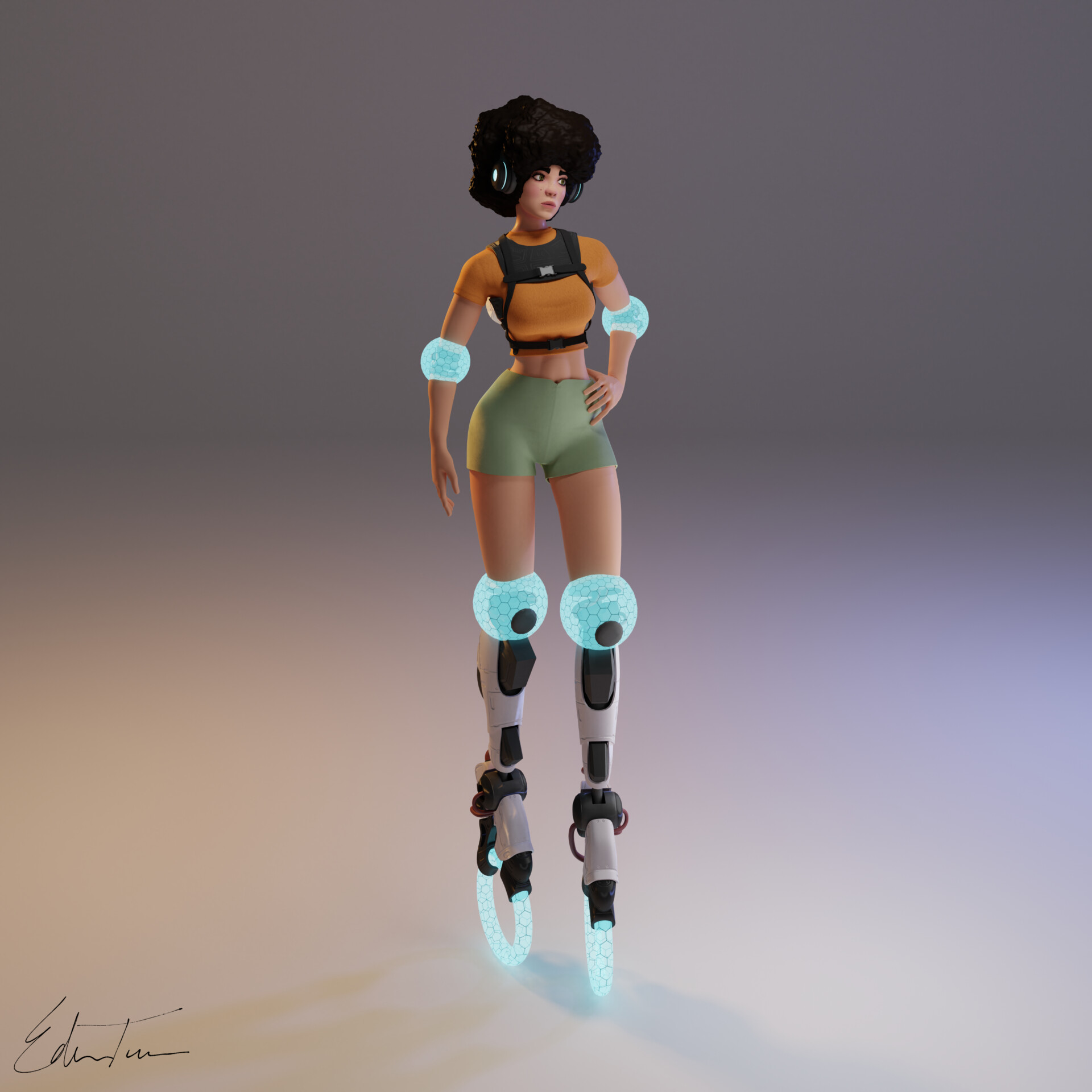 ArtStation - Rollerblade Babe