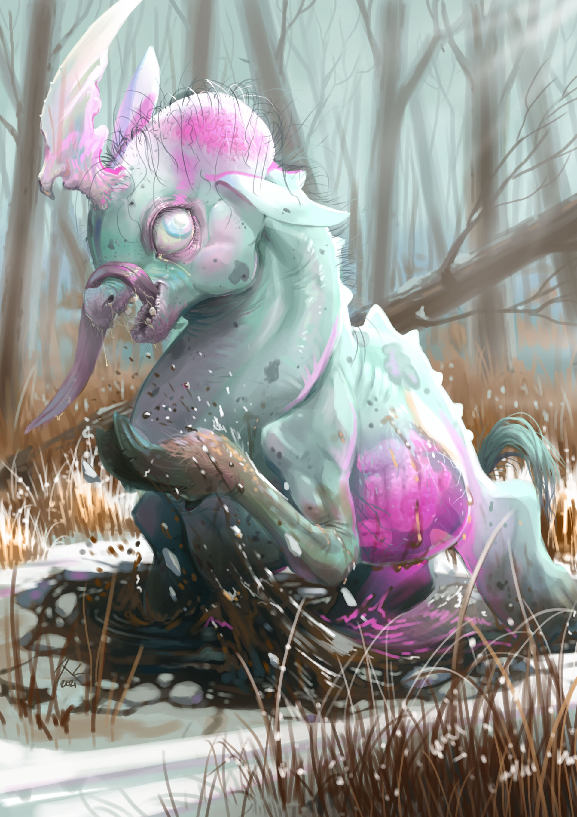 Artstation Zombie Unicorn