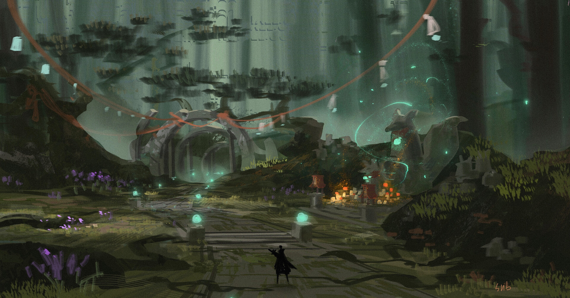 ArtStation - Forest of Shrine