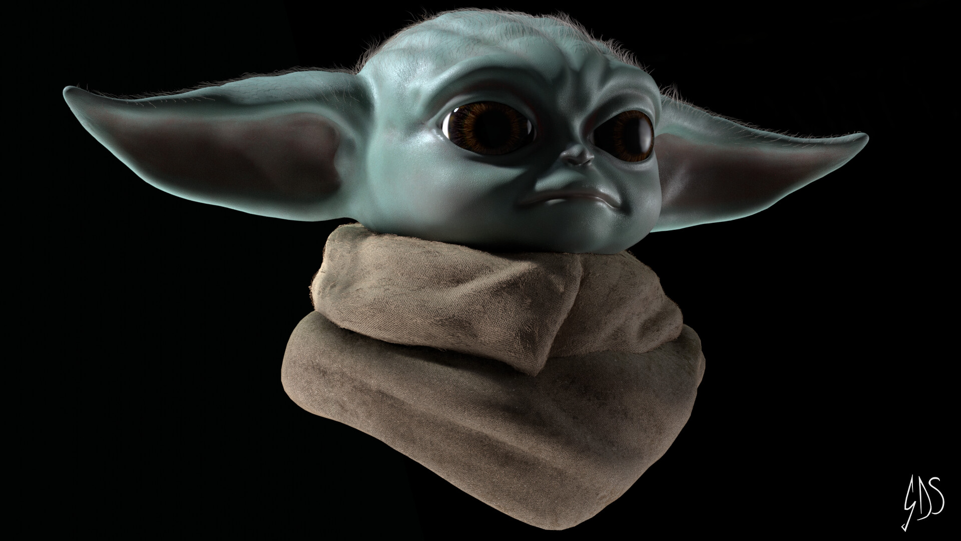 ArtStation - Grogu (Baby Yoda)