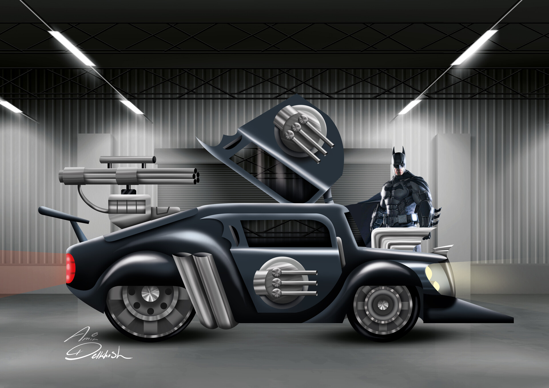 ArtStation - new concept for batman s car