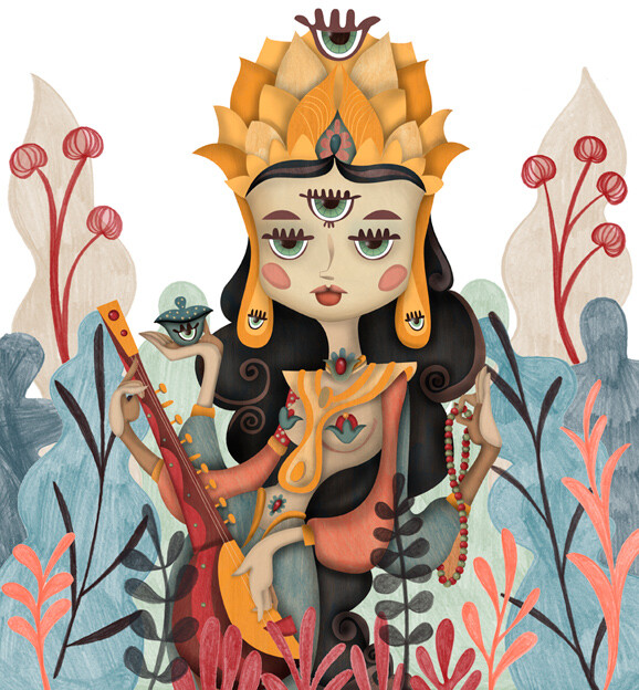 ArtStation - Hindu goddesses