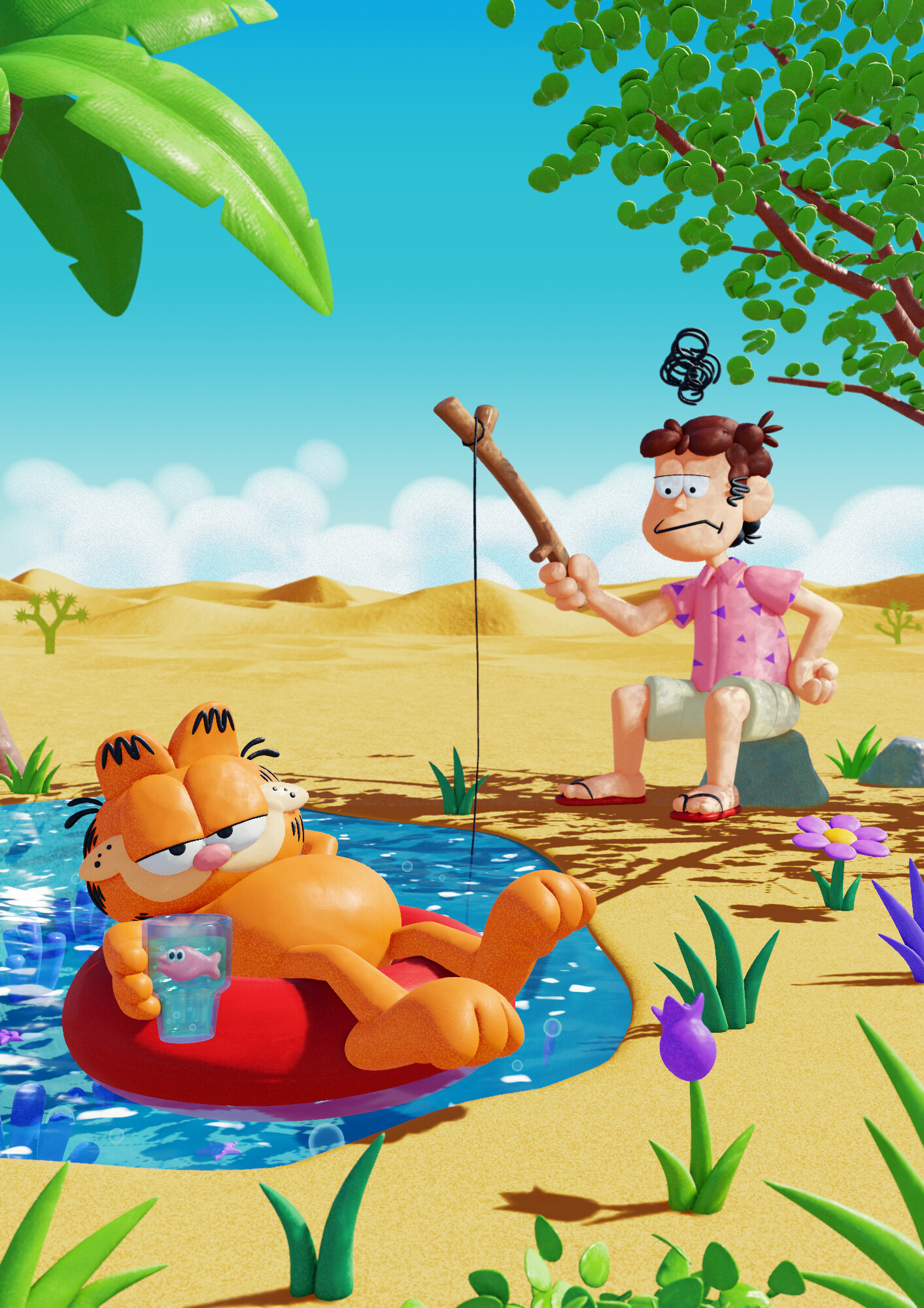 ArtStation - Garfield Clay Artwork - Garfield Zine