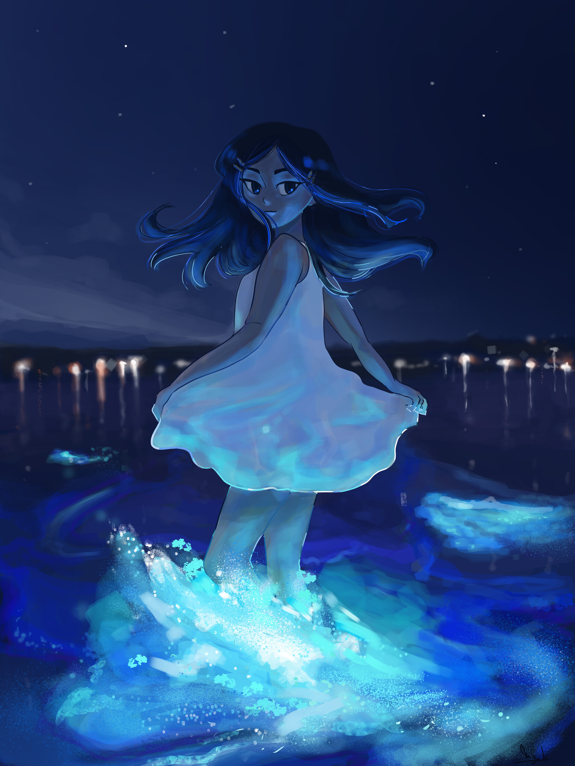 Anime Girl With Water Powers