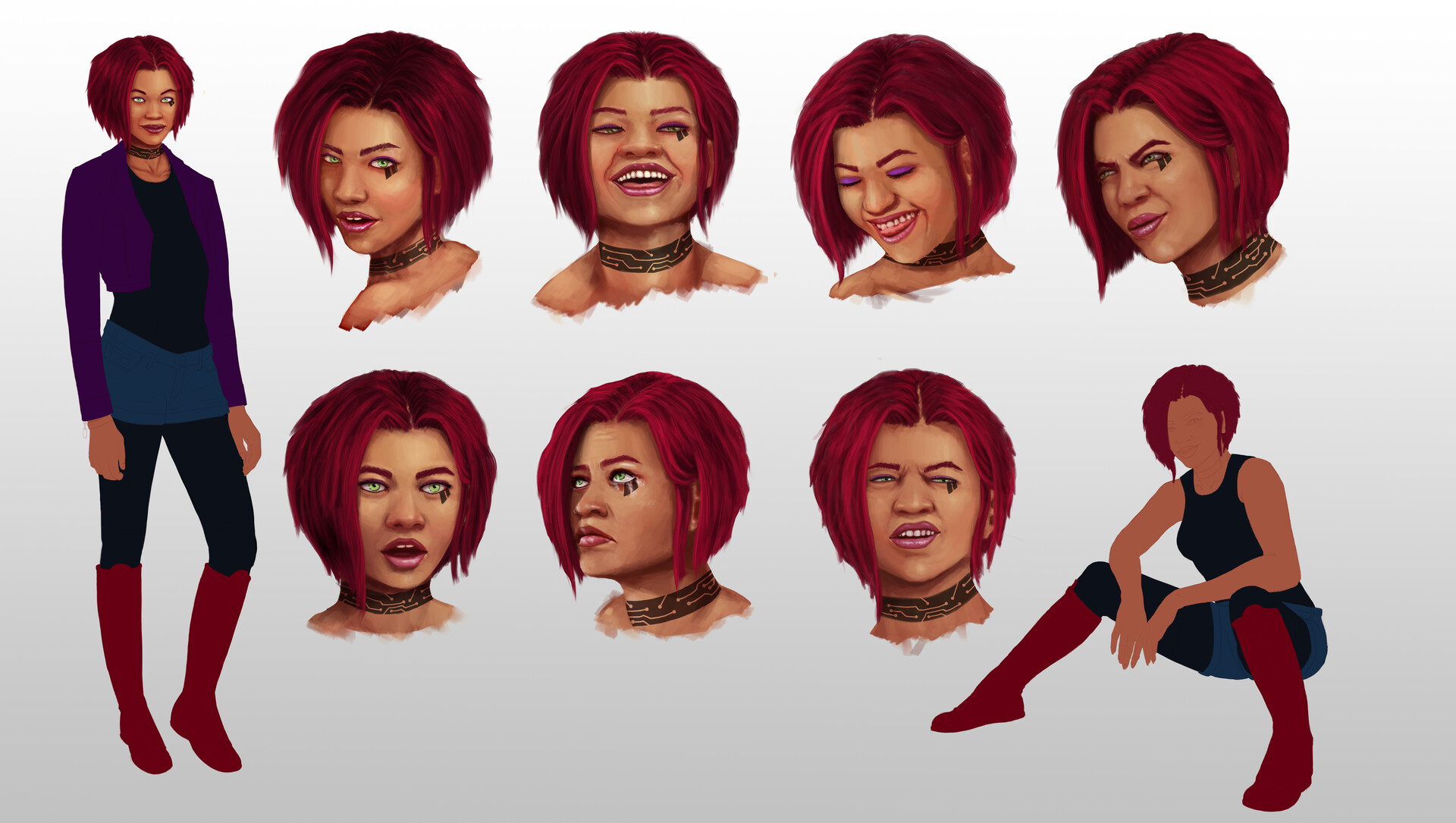 Reece-Alexander - Irintia: Expression Sheet