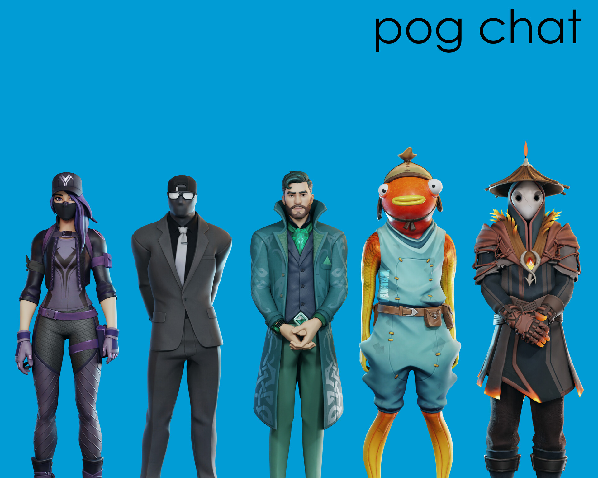 ArtStation - Fortnite Fan Art - Pog Chat Blue Album