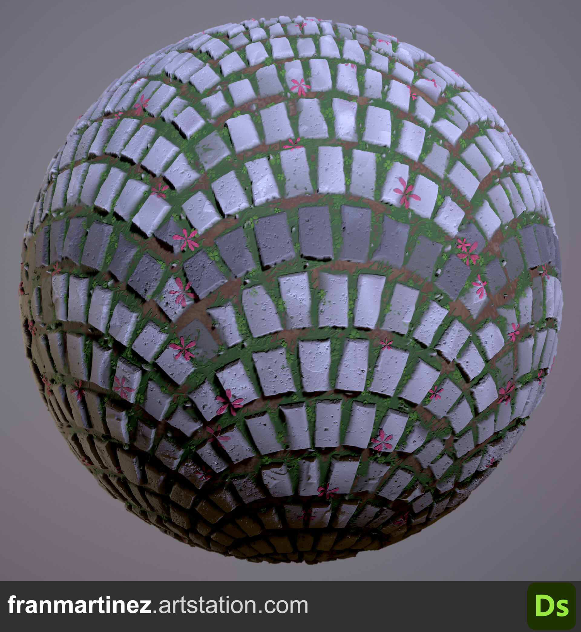 ArtStation - Substance Designer Floor with flowers