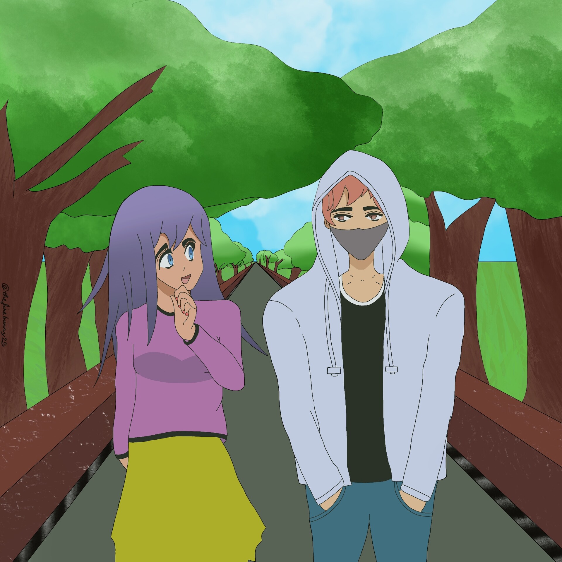 ArtStation - Taking a stroll (Original Characters)