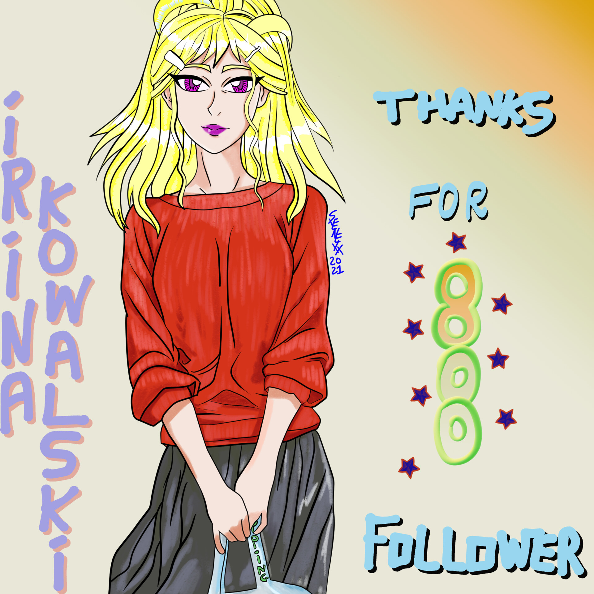 ArtStation - Irina Kowalski - 800 Follower Twitter